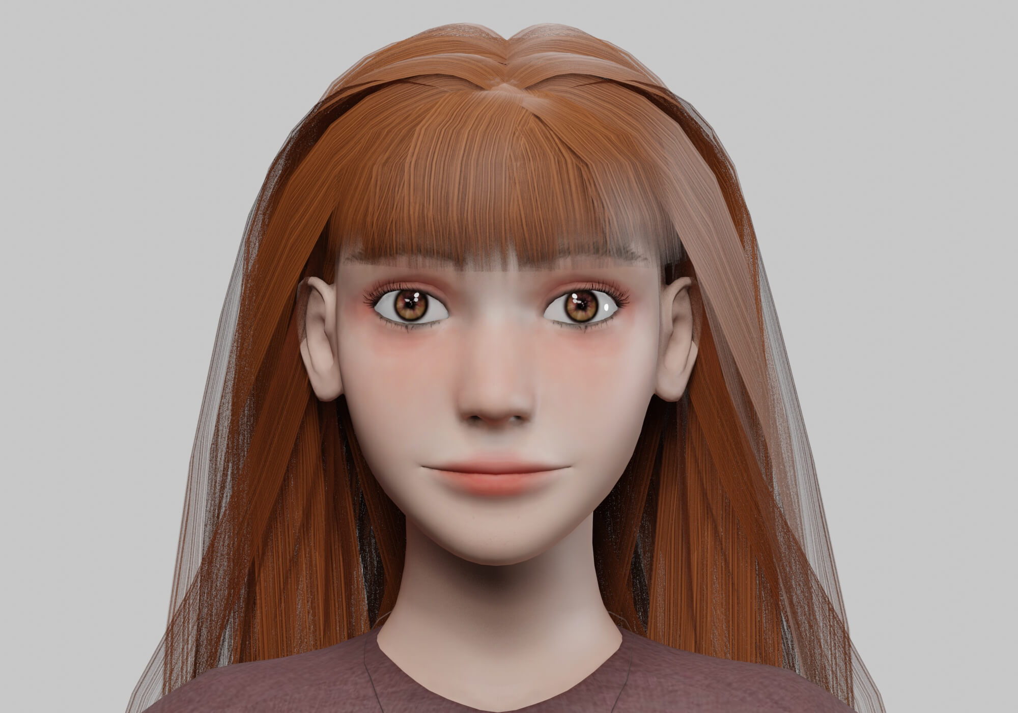 Standard Cute Woman V33983 - 3D Model by nickianimations
