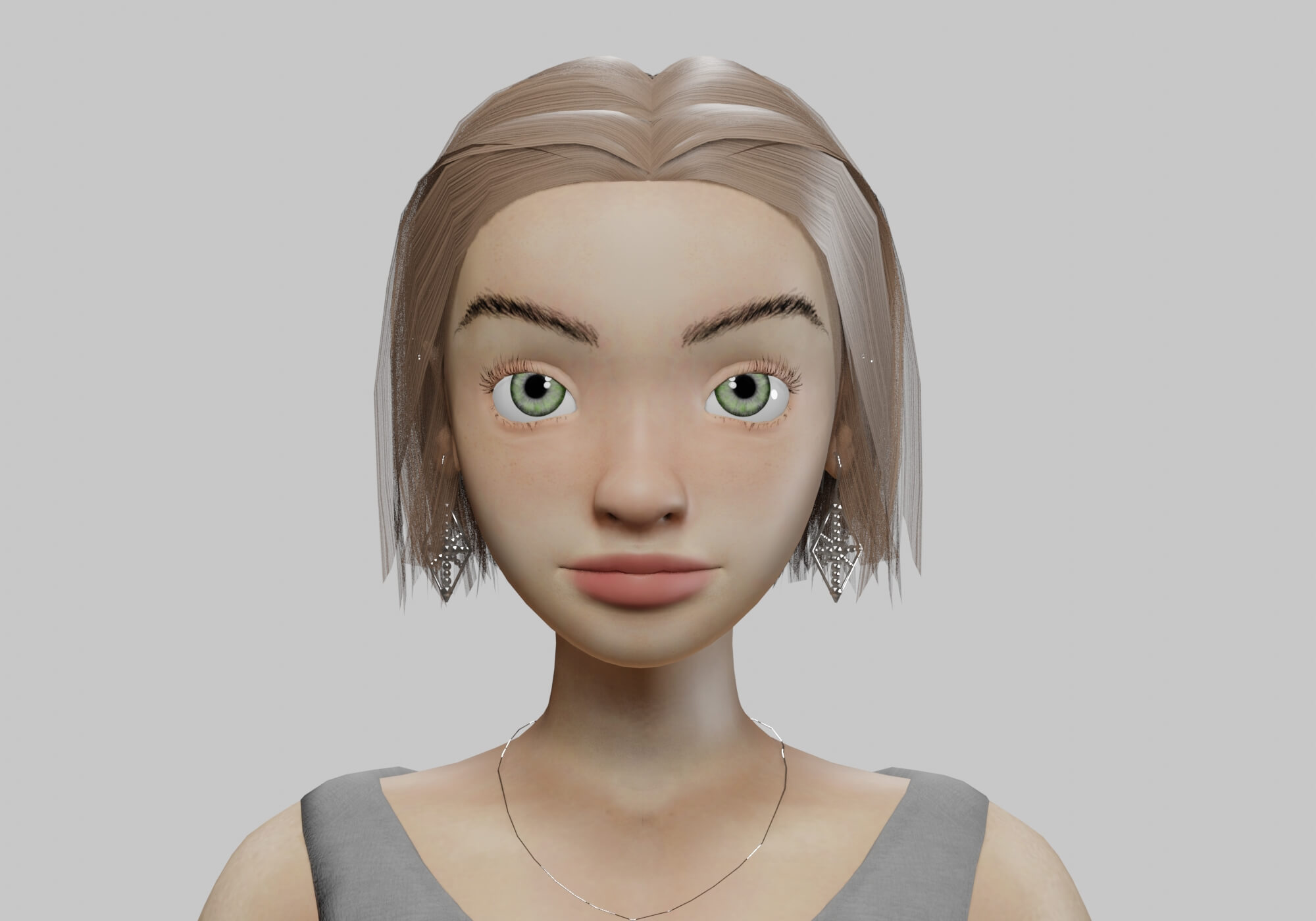 Standard Pretty Girl V27779 - 3D Model by nickianimations