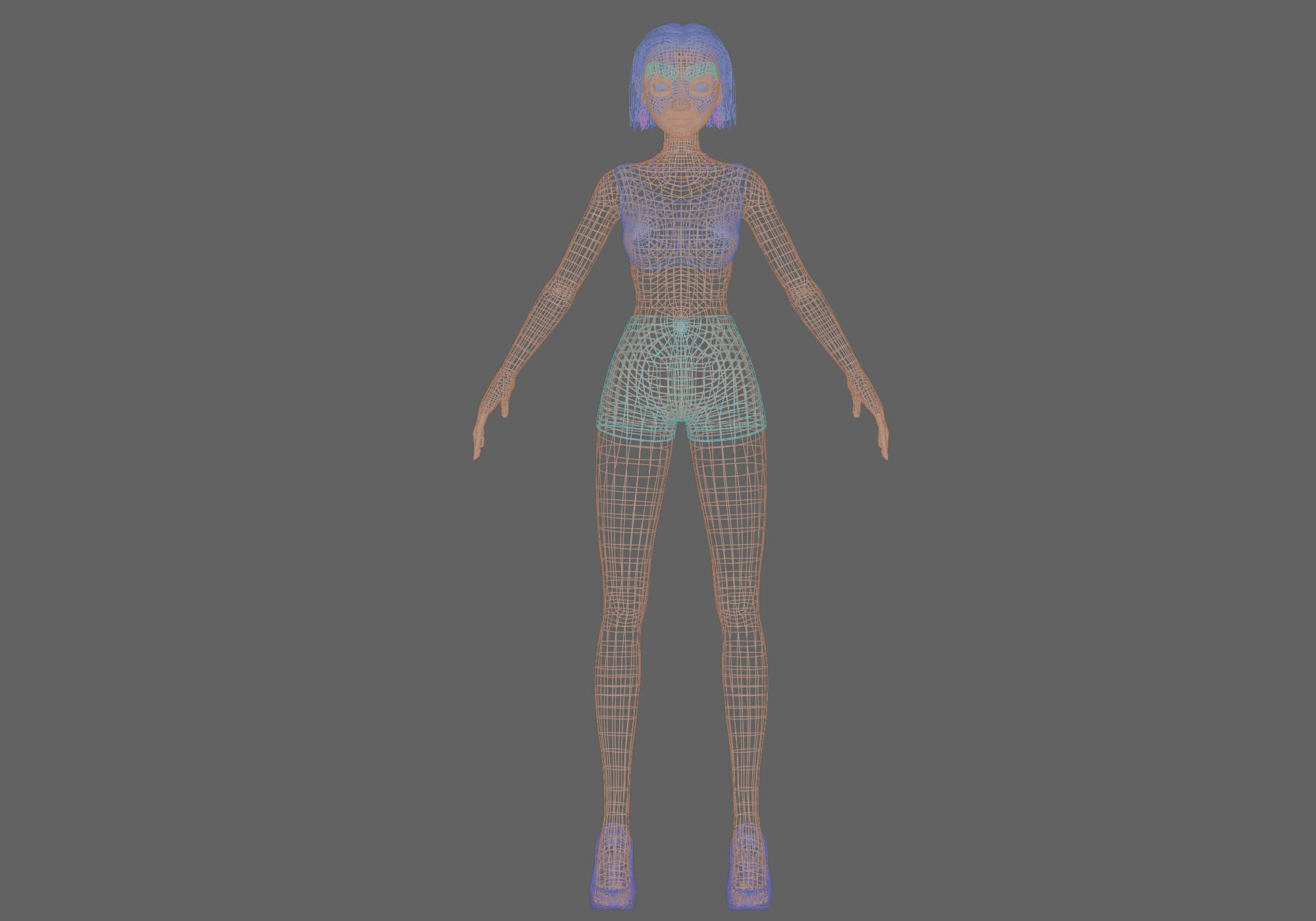 Standard Pretty Girl V27779 - 3D Model by nickianimations