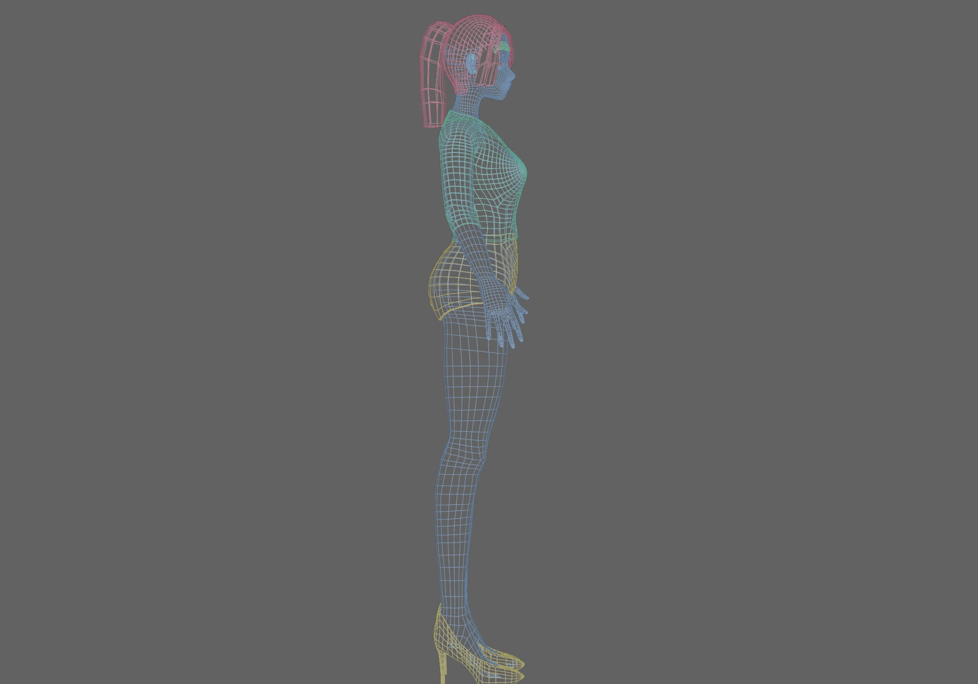 Standard Pretty Woman V19877 - 3D Model by nickianimations