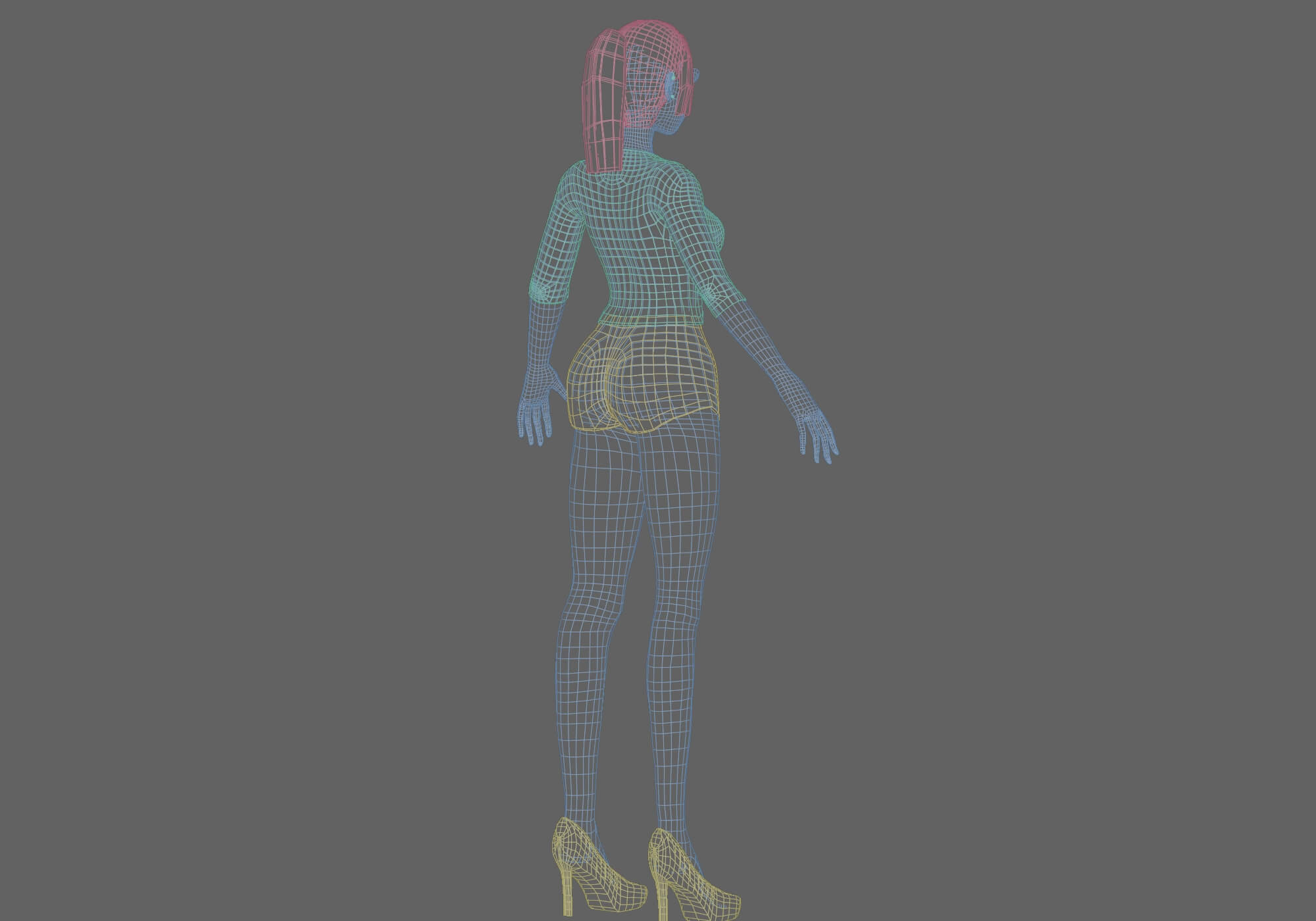 Standard Pretty Woman V19877 - 3D Model by nickianimations