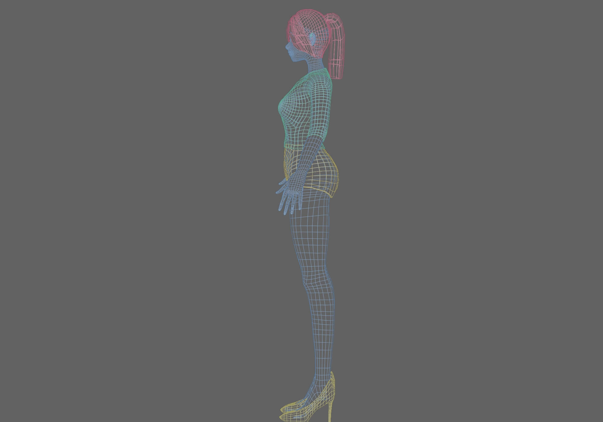 Standard Pretty Woman V19877 - 3D Model by nickianimations