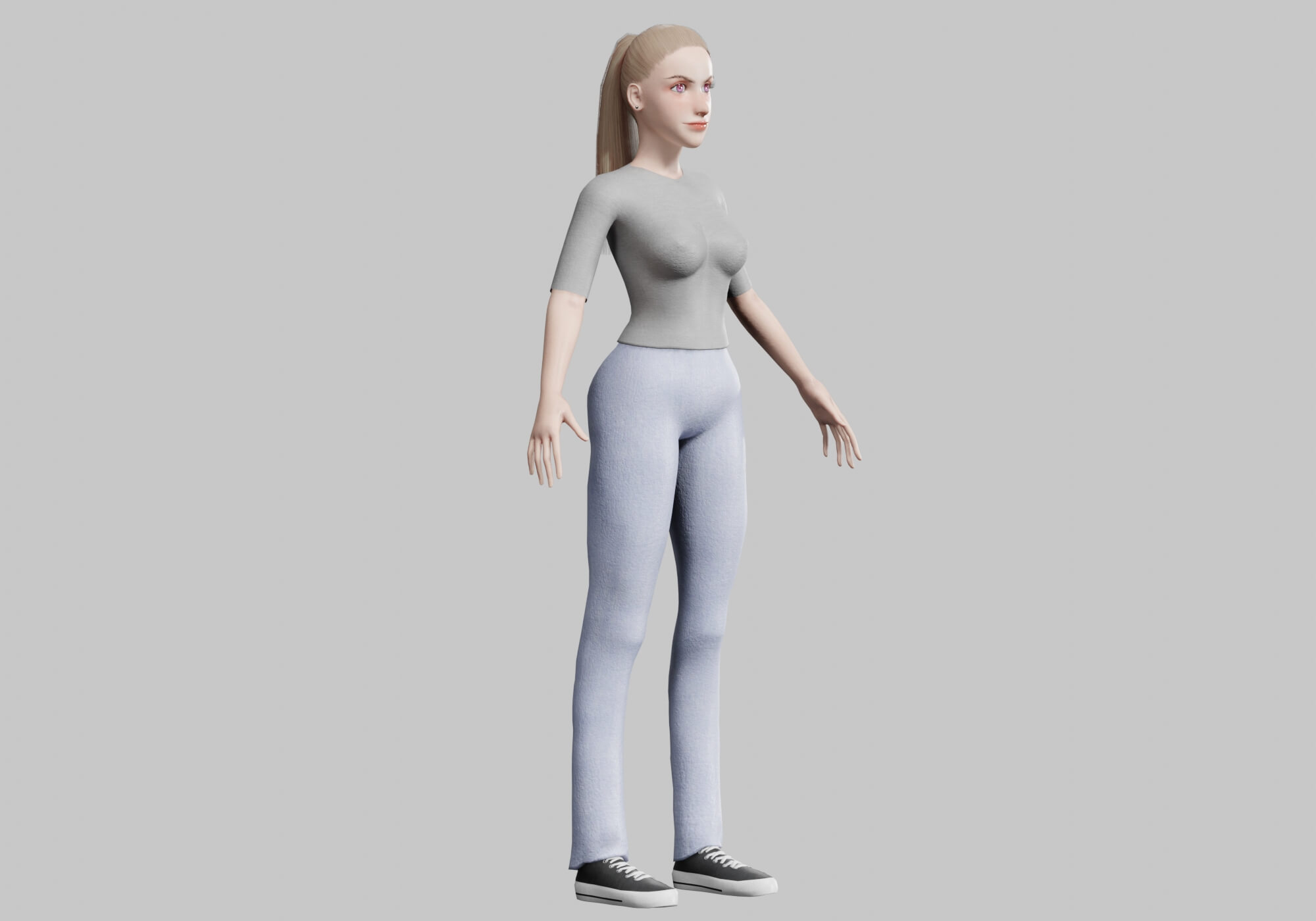 Standard Pretty Woman V21862 - 3D Model by nickianimations