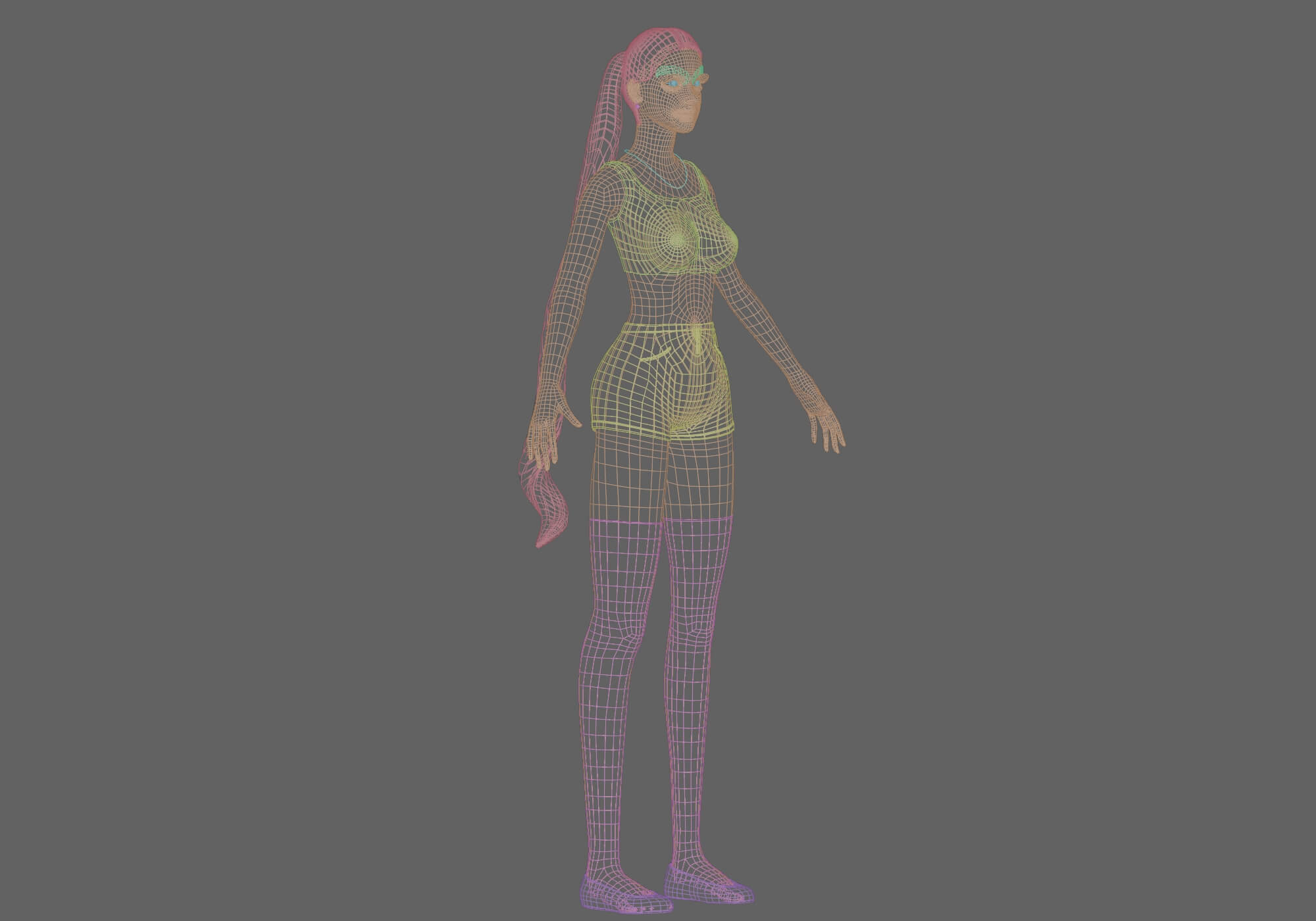 Standard Pretty Woman V24091 - 3D Model by nickianimations