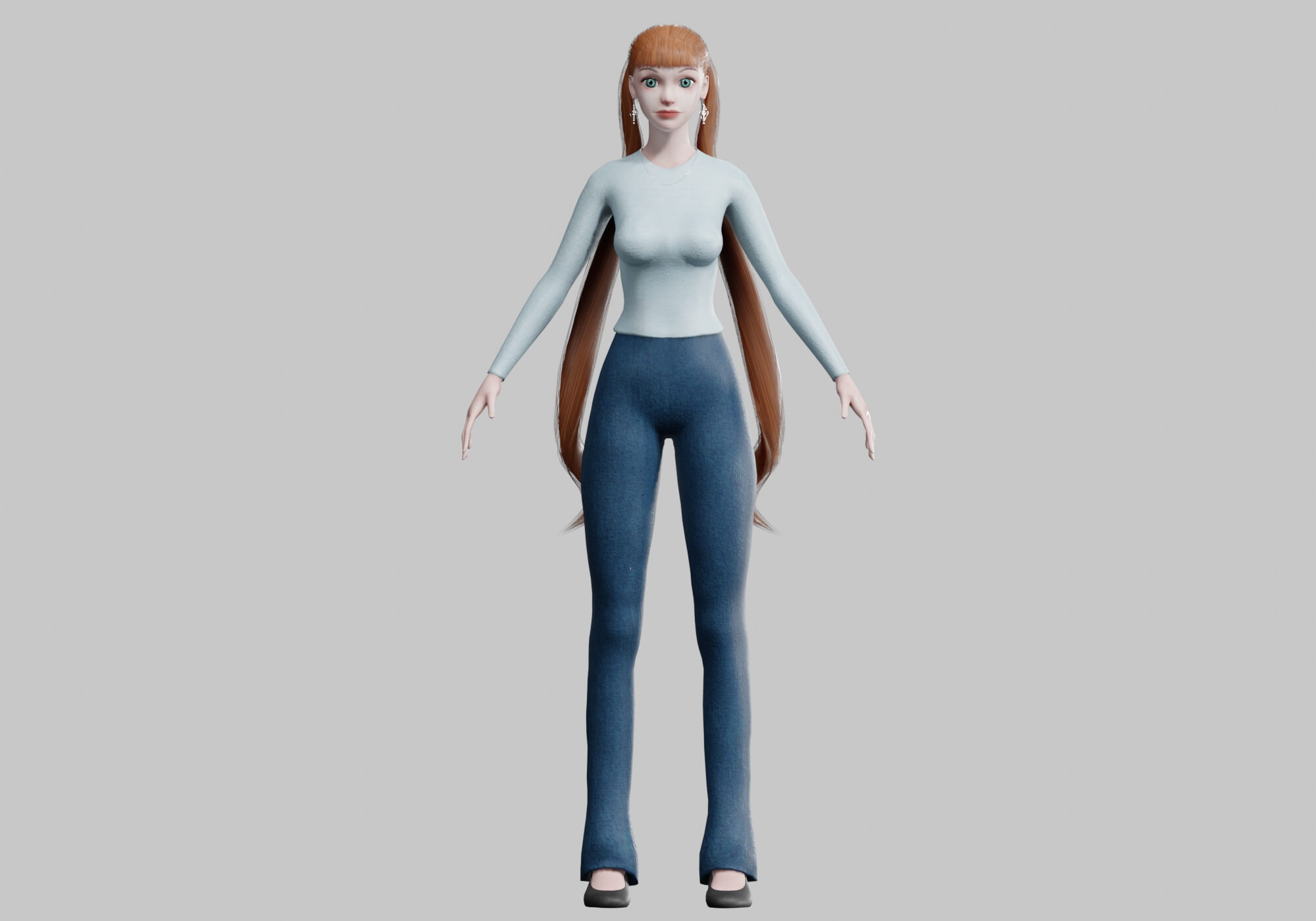 Standard Pretty Woman V25783 - 3D Model by nickianimations