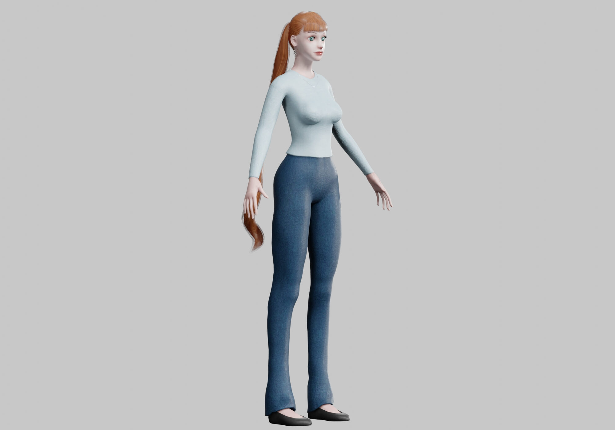 Standard Pretty Woman V25783 - 3D Model by nickianimations