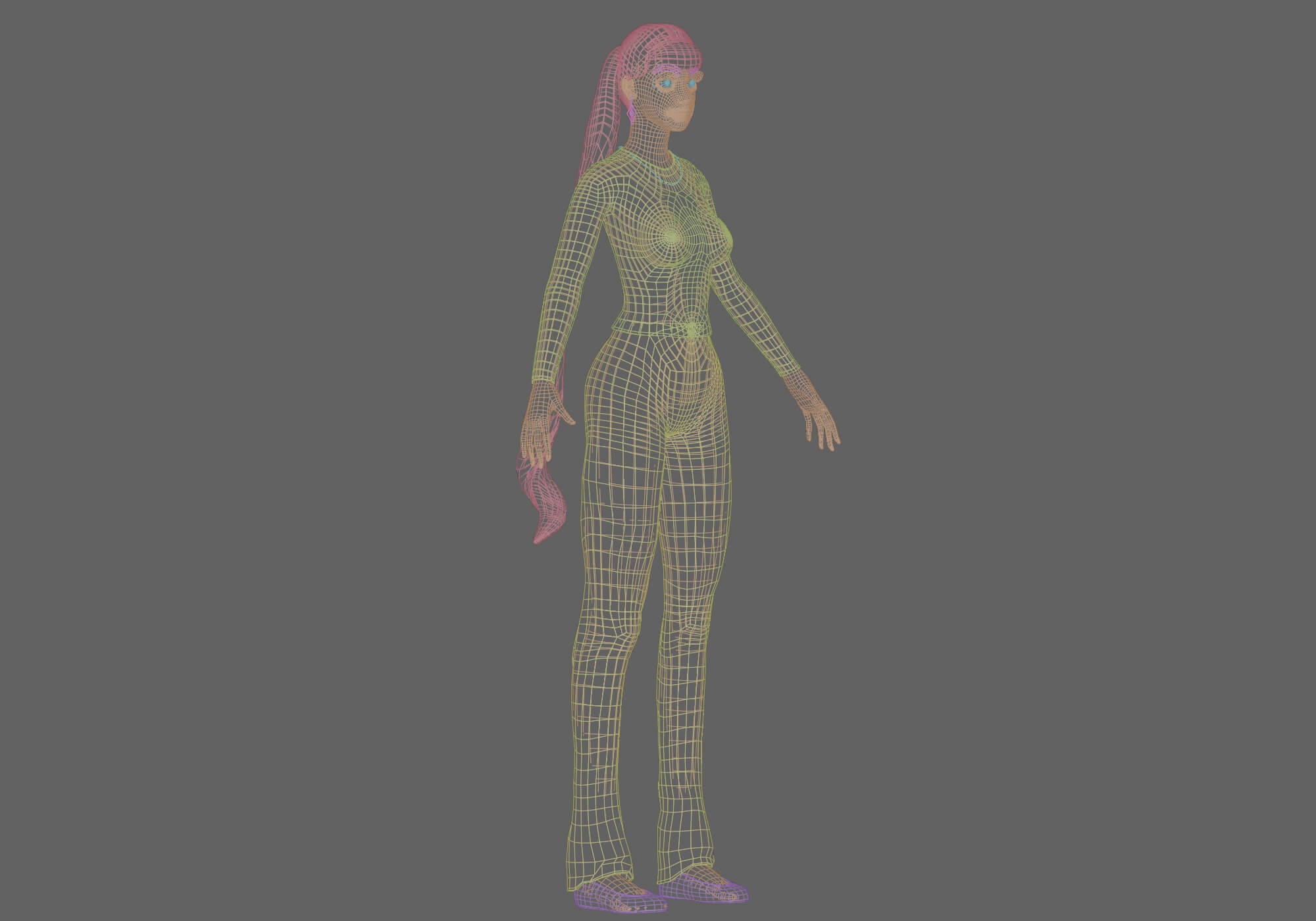 Standard Pretty Woman V25783 - 3D Model by nickianimations