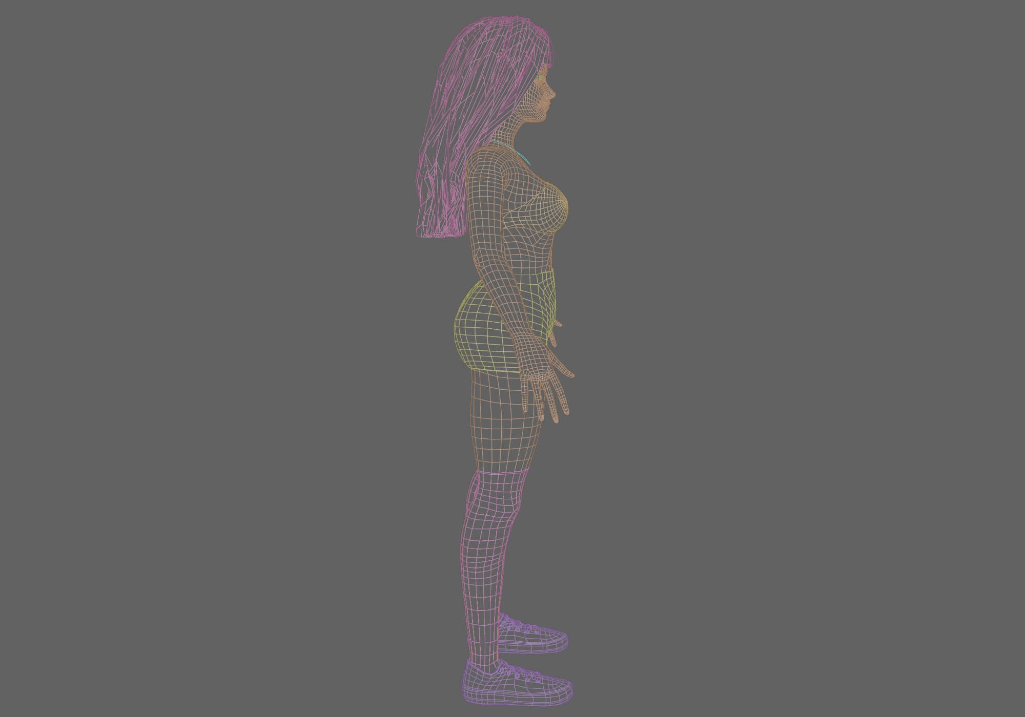 Standard Pretty Woman V30893 - 3D Model by nickianimations