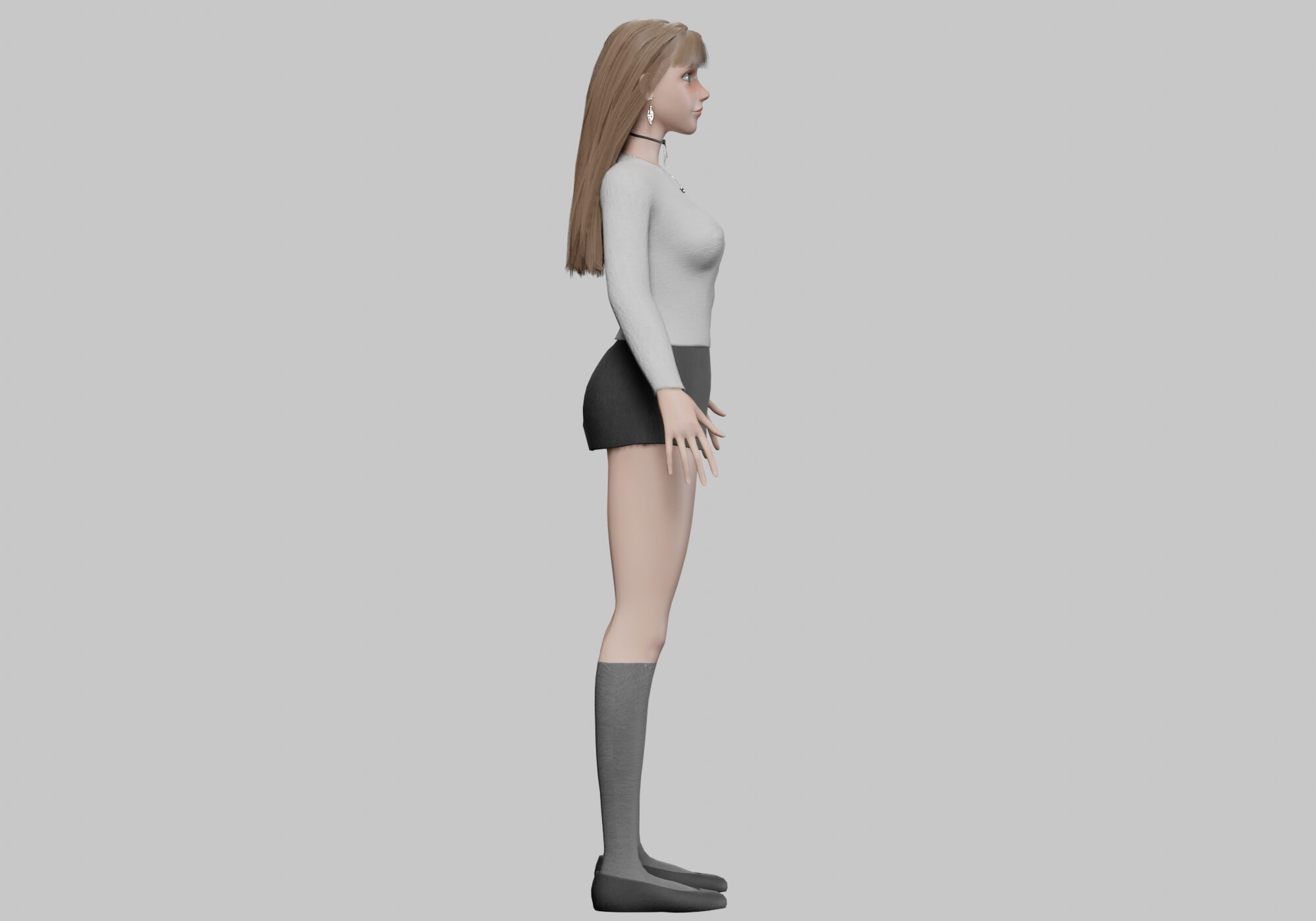 Standard Pretty Woman V32307 - 3D Model by nickianimations