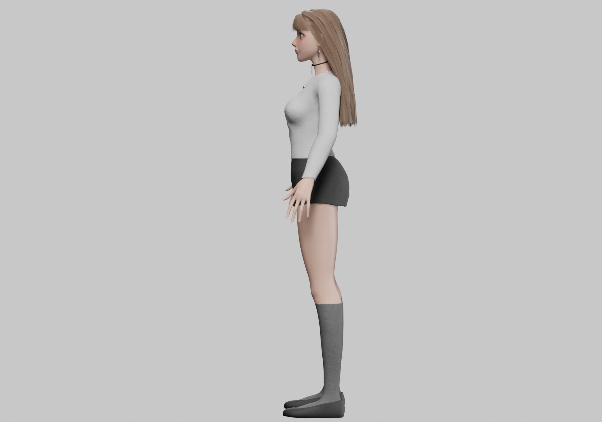 Standard Pretty Woman V32307 - 3D Model by nickianimations