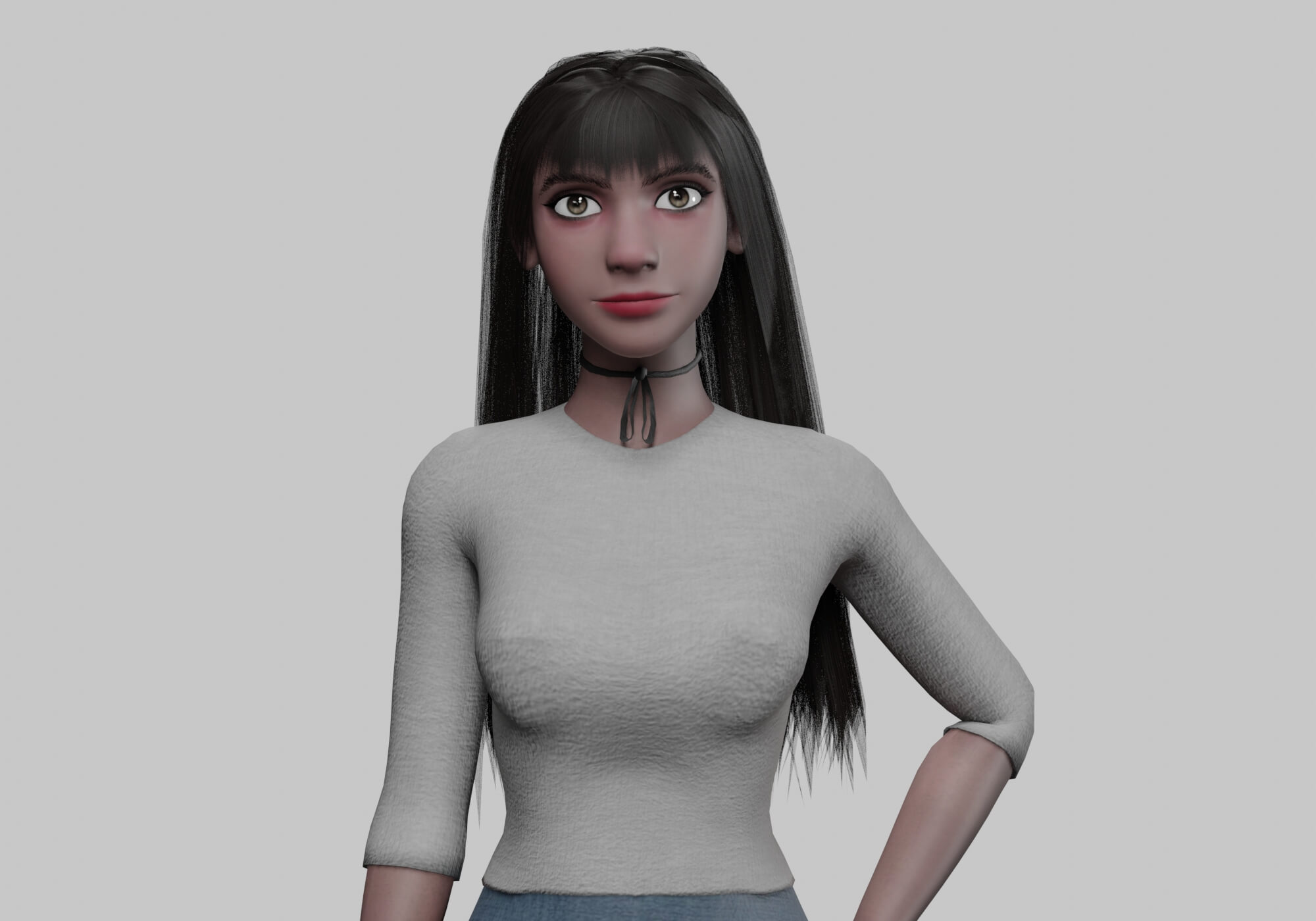 Standard Pretty Woman V33934 - 3D Model by nickianimations