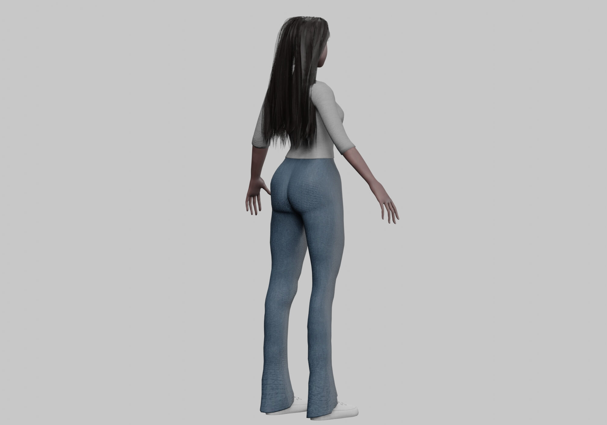 Standard Pretty Woman V33934 - 3D Model by nickianimations
