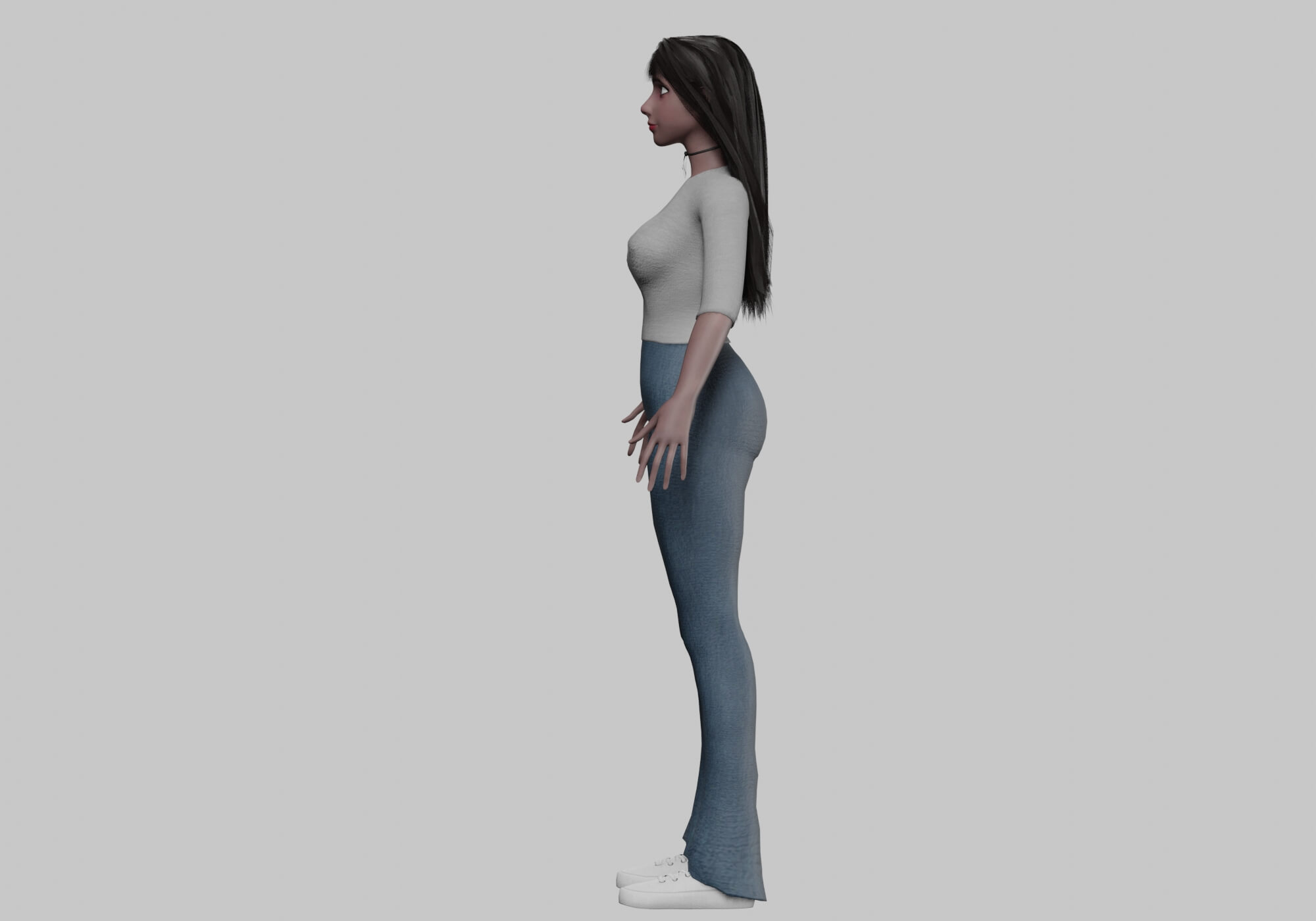 Standard Pretty Woman V33934 - 3D Model by nickianimations