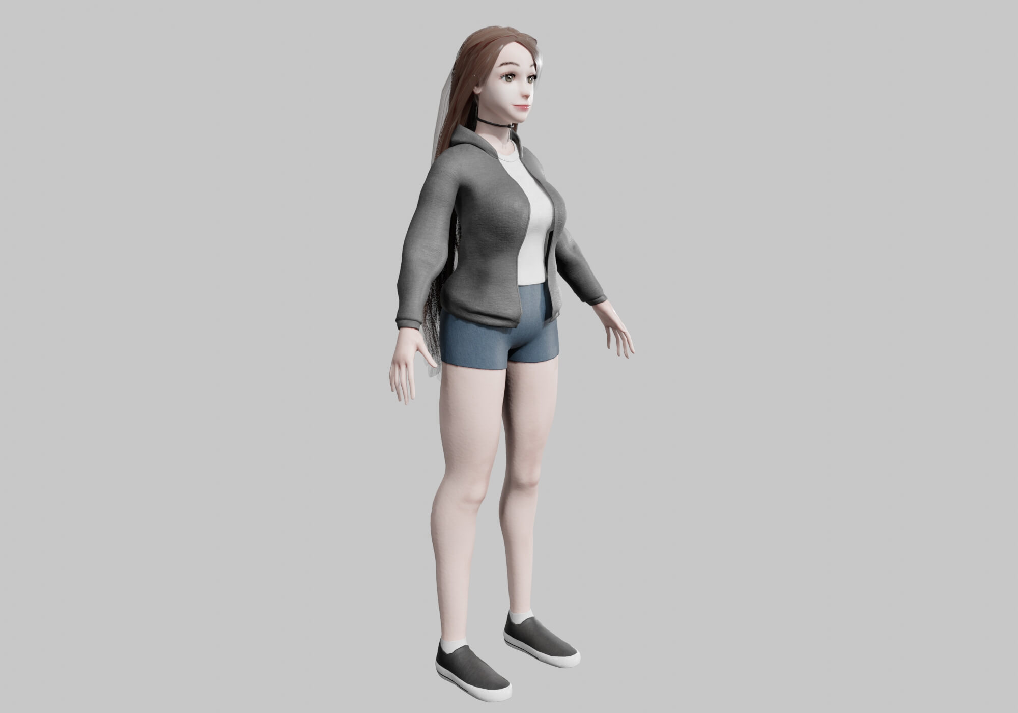 Standard Pretty Woman V35408 - 3D Model by nickianimations