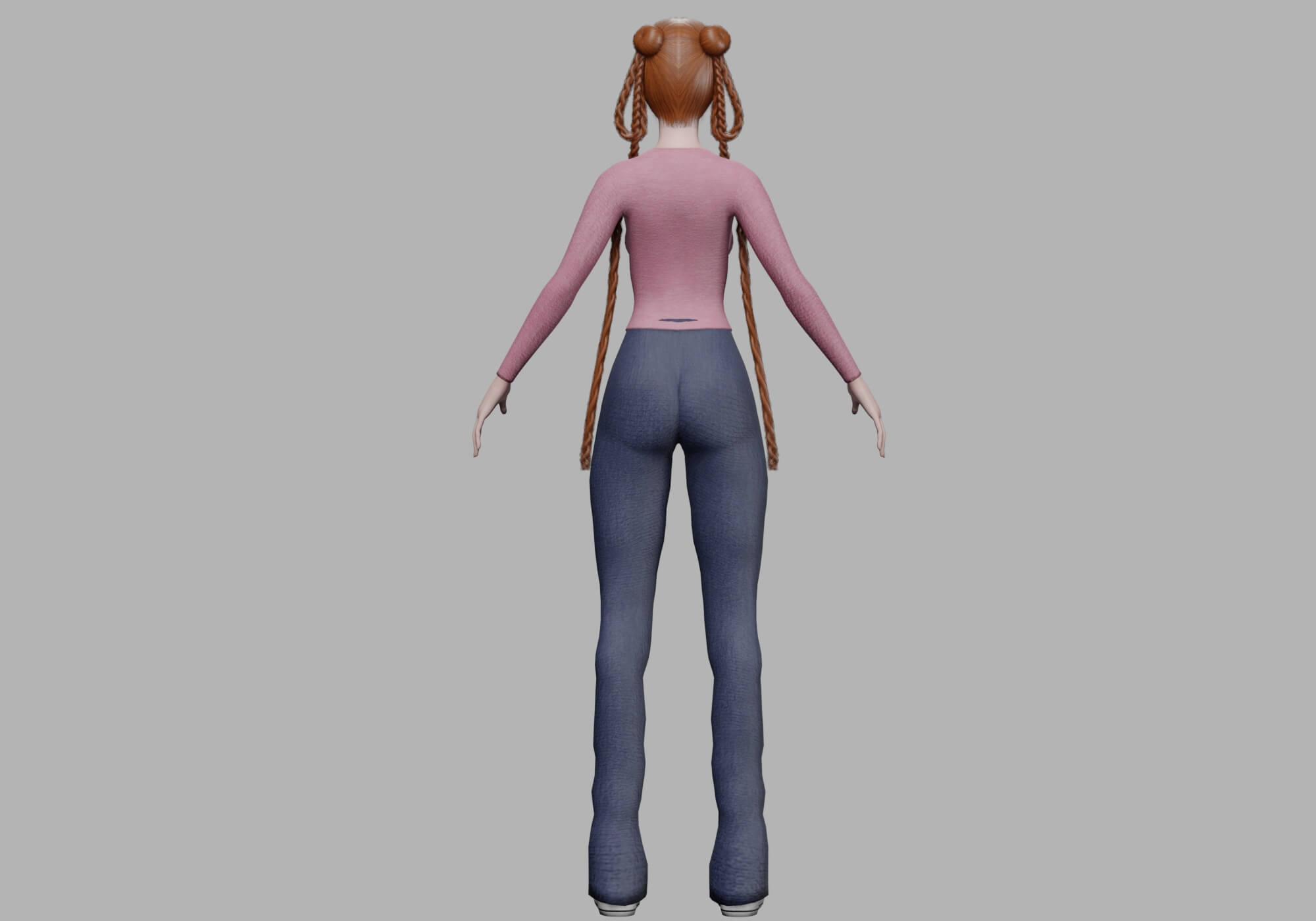 Standard Young Woman V38955 - 3D Model by nickianimations