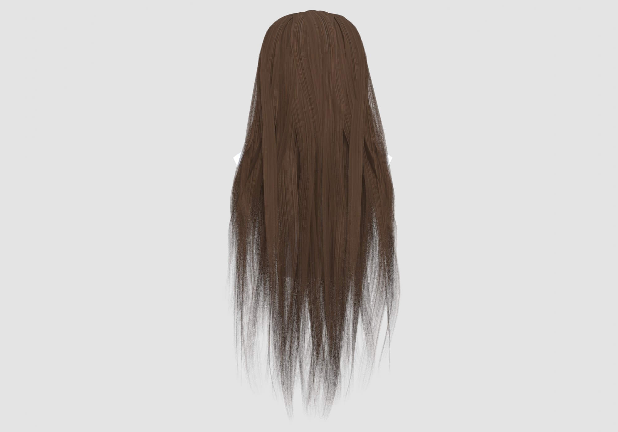 Straight Female Hairstyle - 3D Model by nickianimations