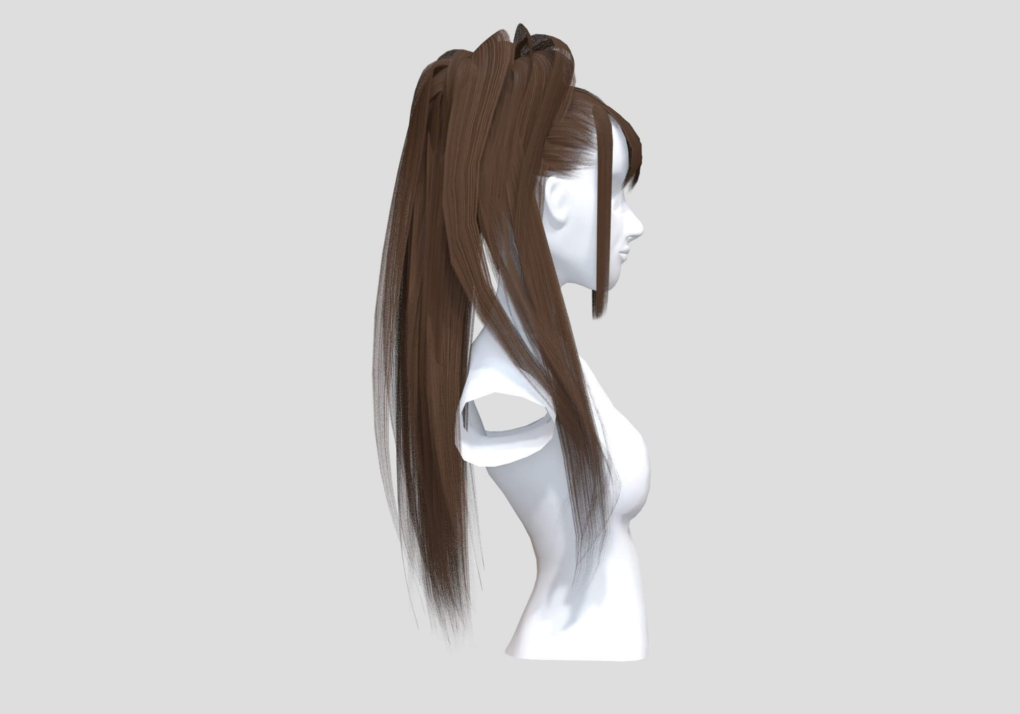 Strands Female Hairstyle - 3D Model by nickianimations