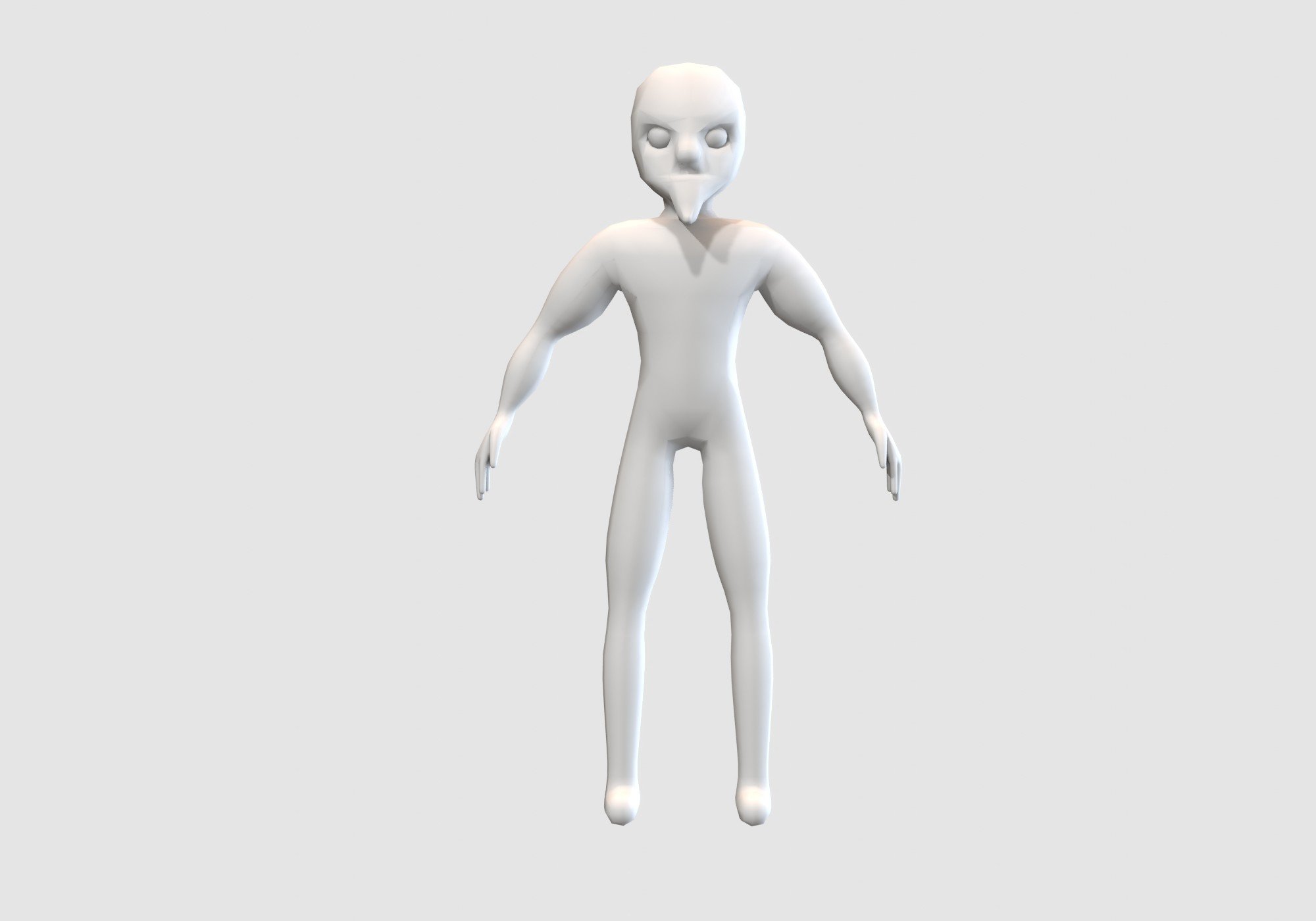 Strong Male Human - 3D Model by nickianimations
