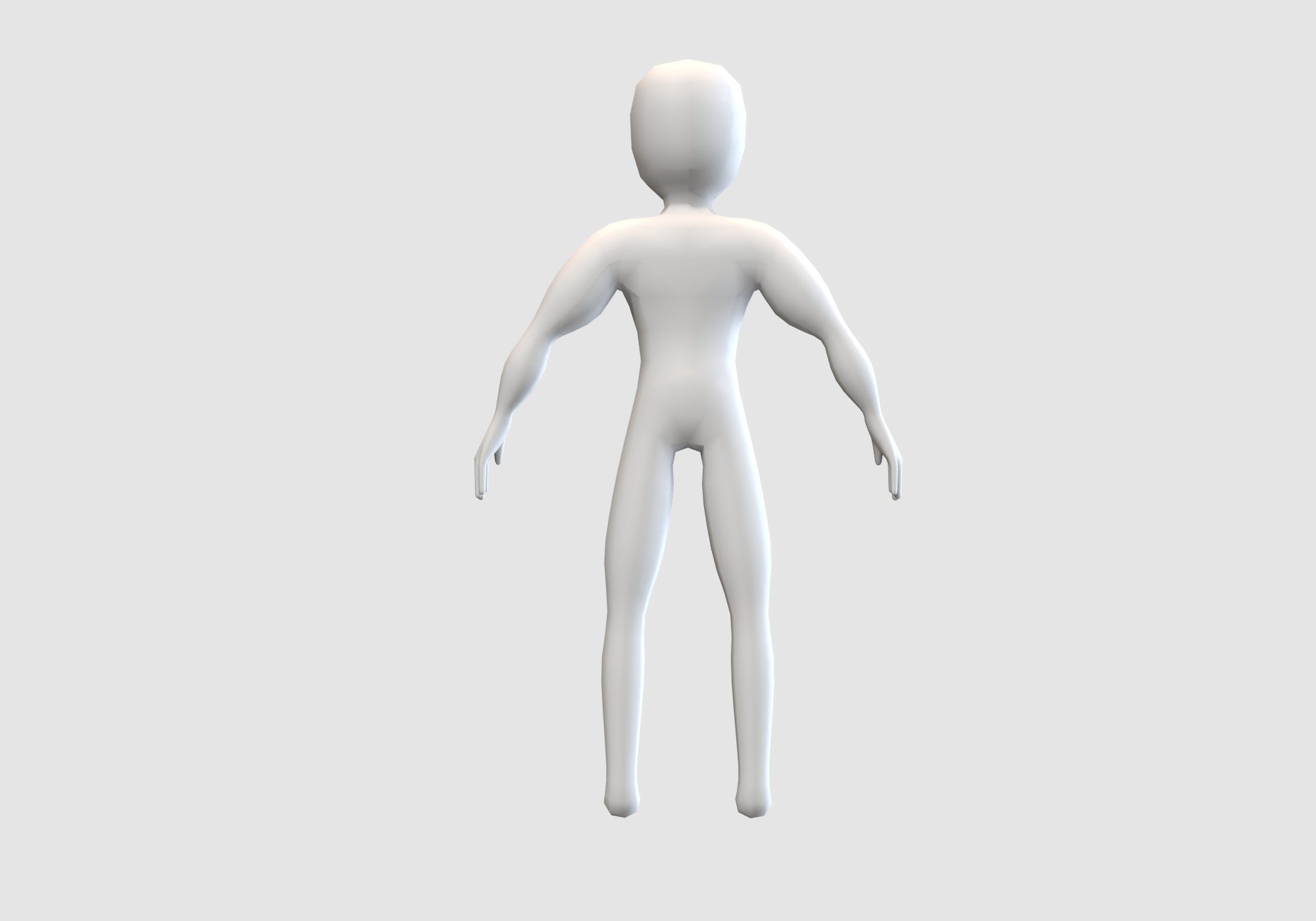 Strong Male Human - 3D Model by nickianimations