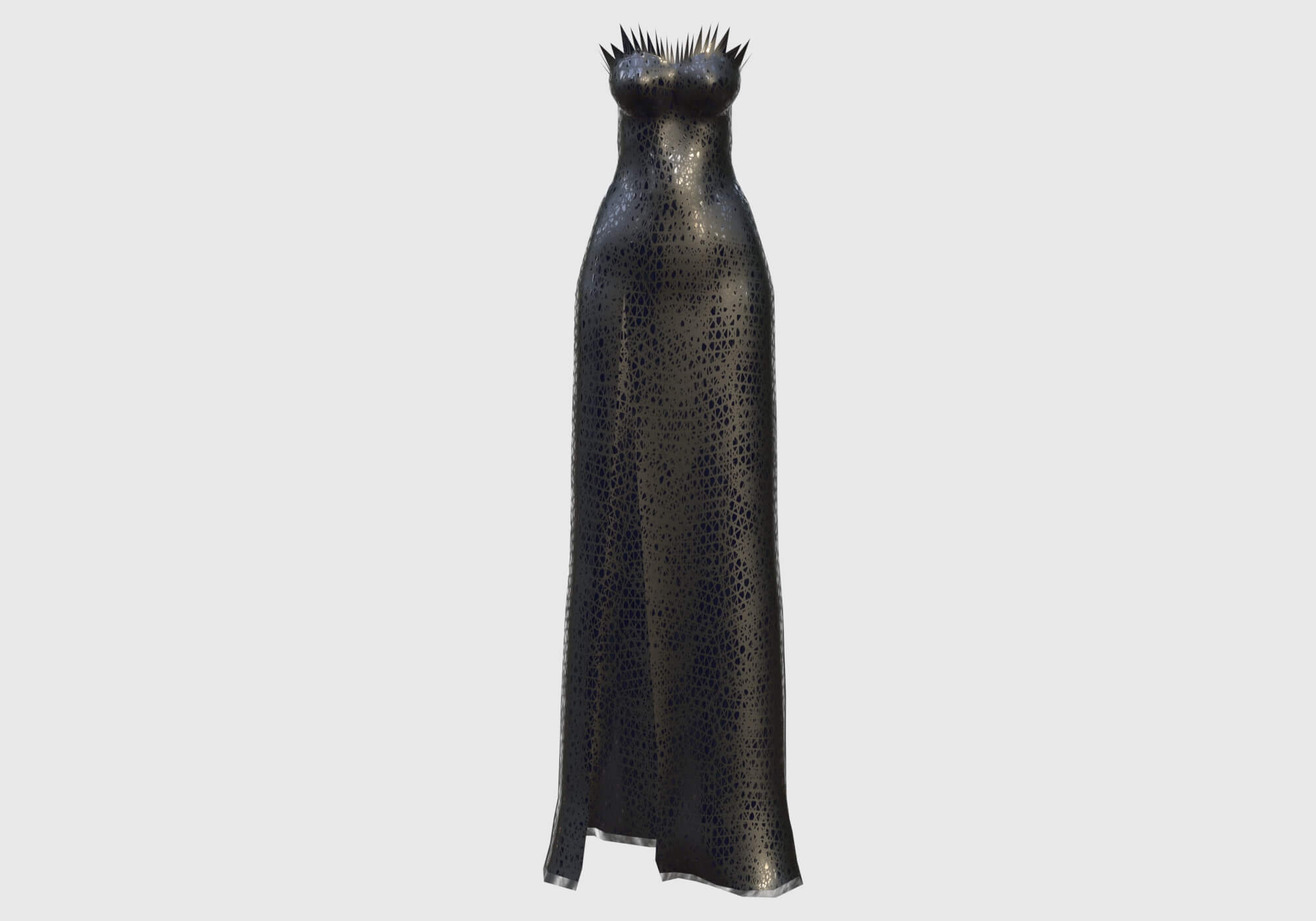 Stylized Black Dress v1510 - 3D Model by nickianimations