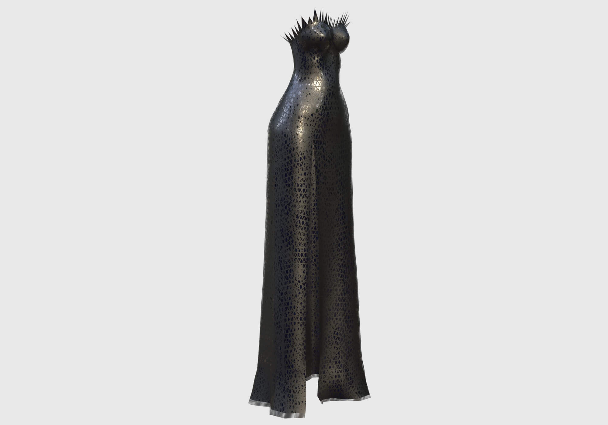Stylized Black Dress v1510 - 3D Model by nickianimations