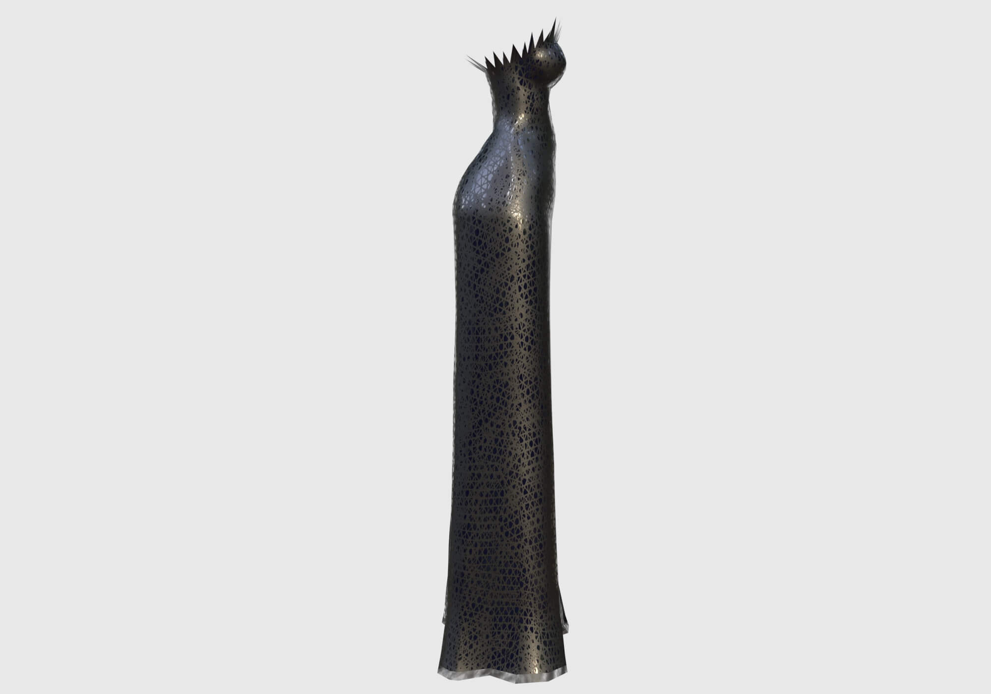 Stylized Black Dress v1510 - 3D Model by nickianimations