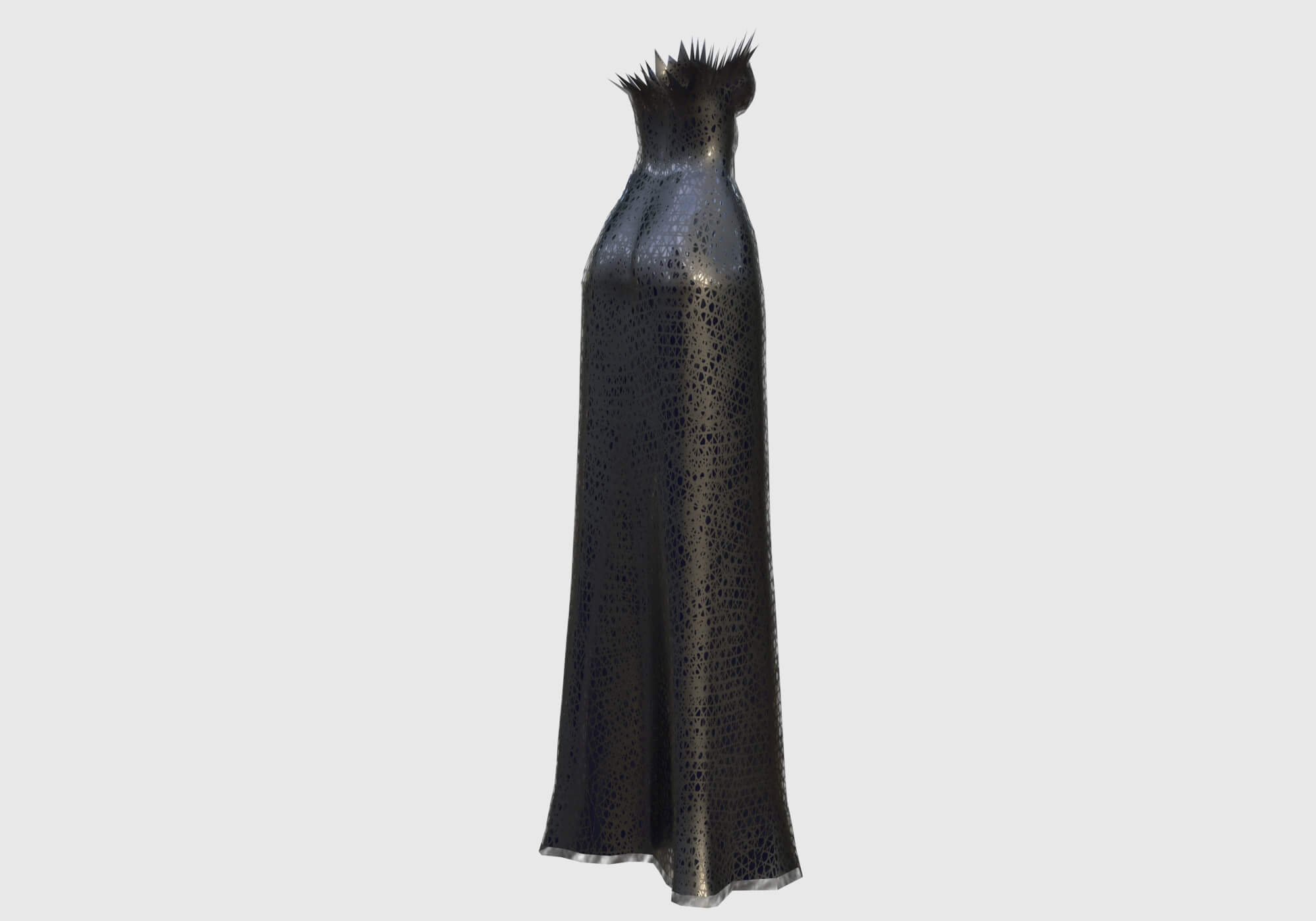 Stylized Black Dress v1510 - 3D Model by nickianimations