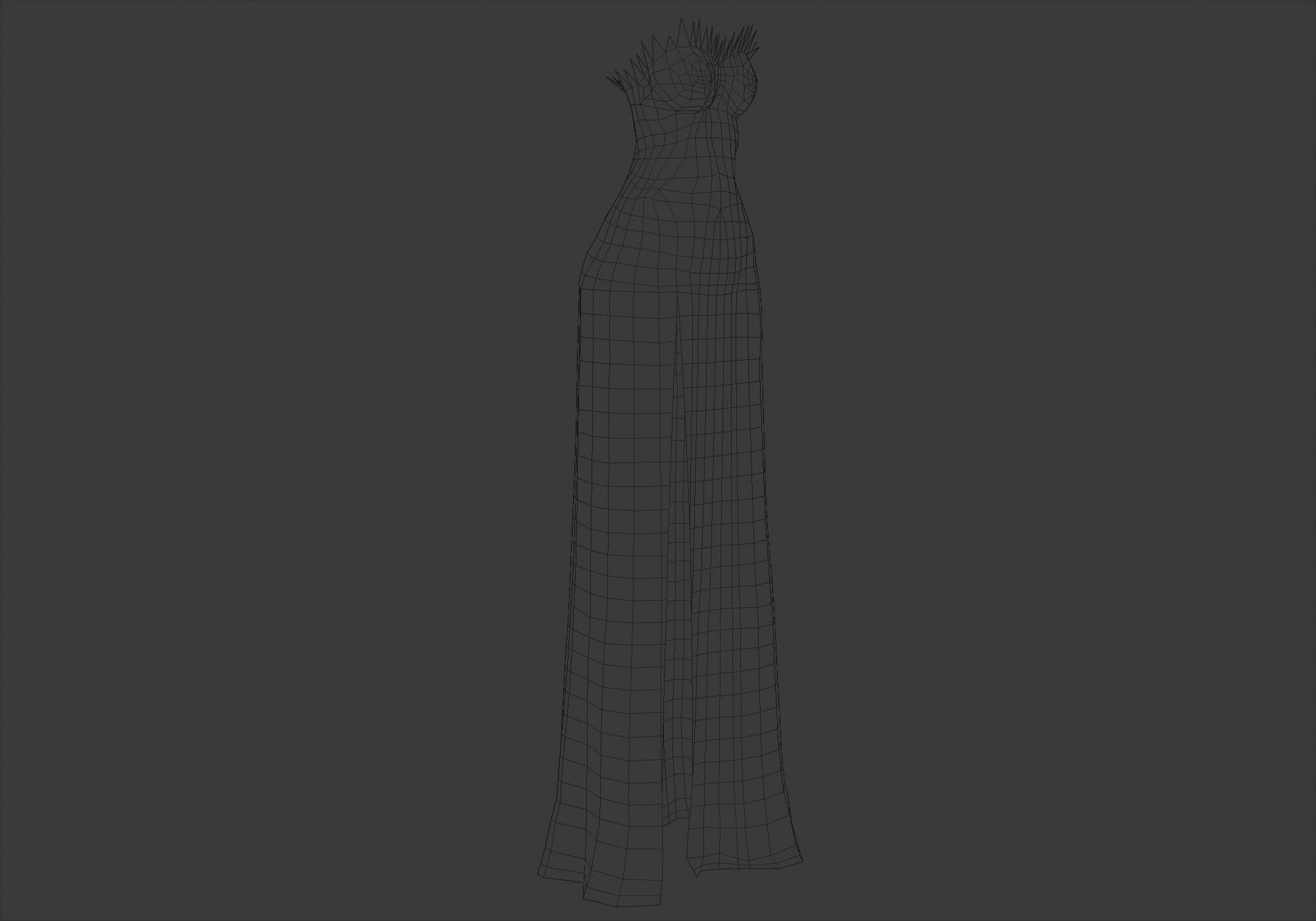 Stylized Black Dress v1510 - 3D Model by nickianimations