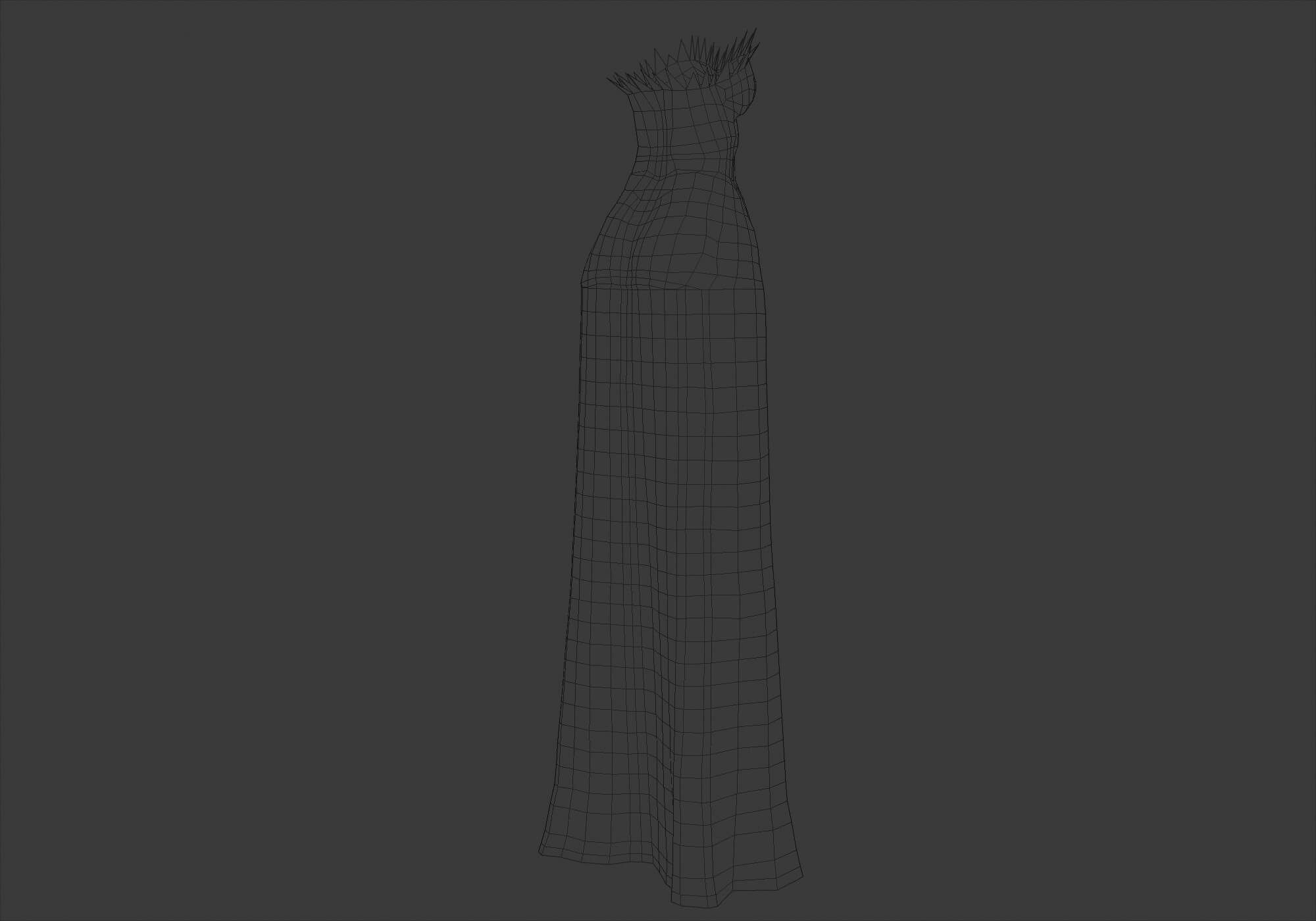 Stylized Black Dress v1510 - 3D Model by nickianimations