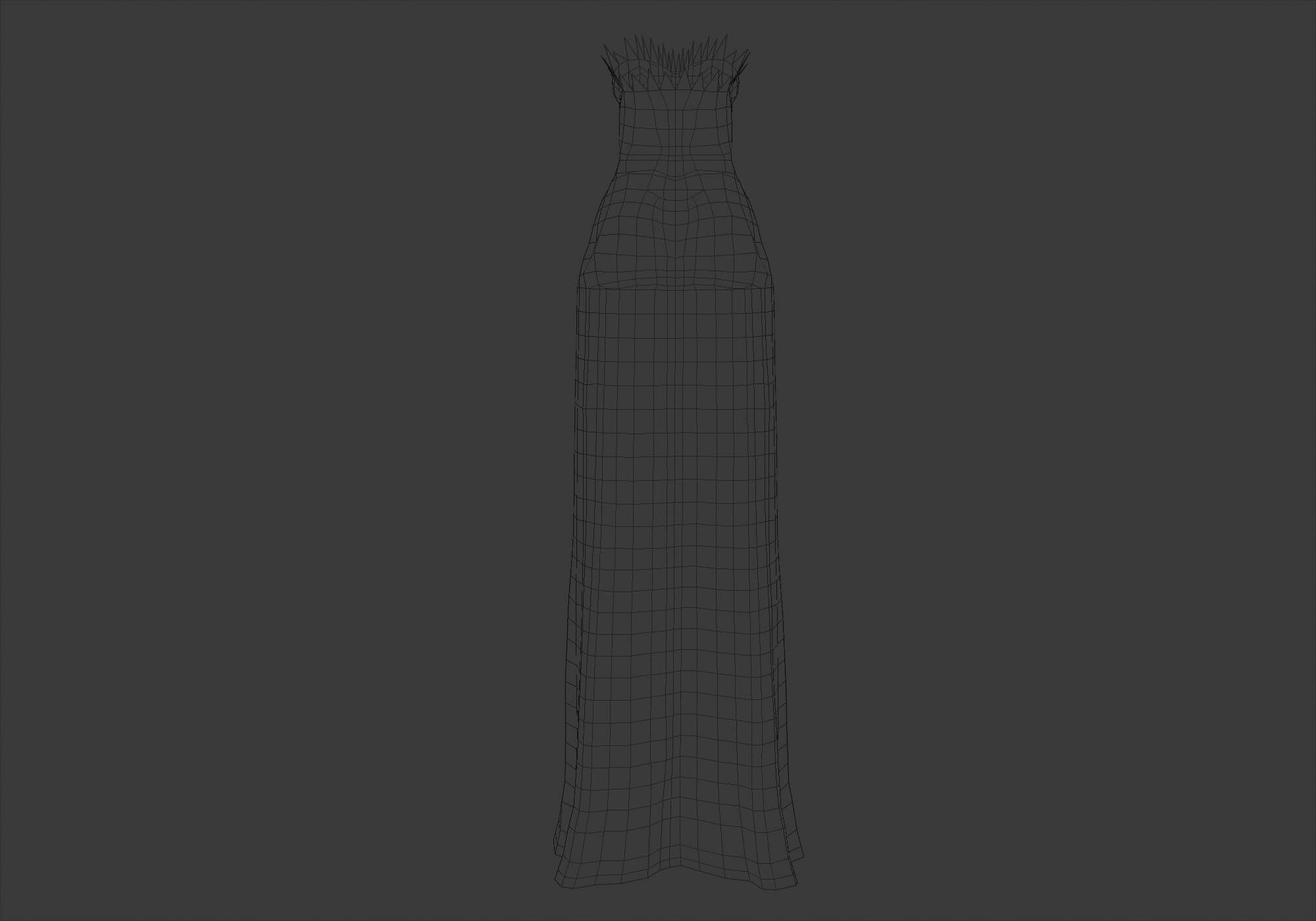 Stylized Black Dress v1510 - 3D Model by nickianimations