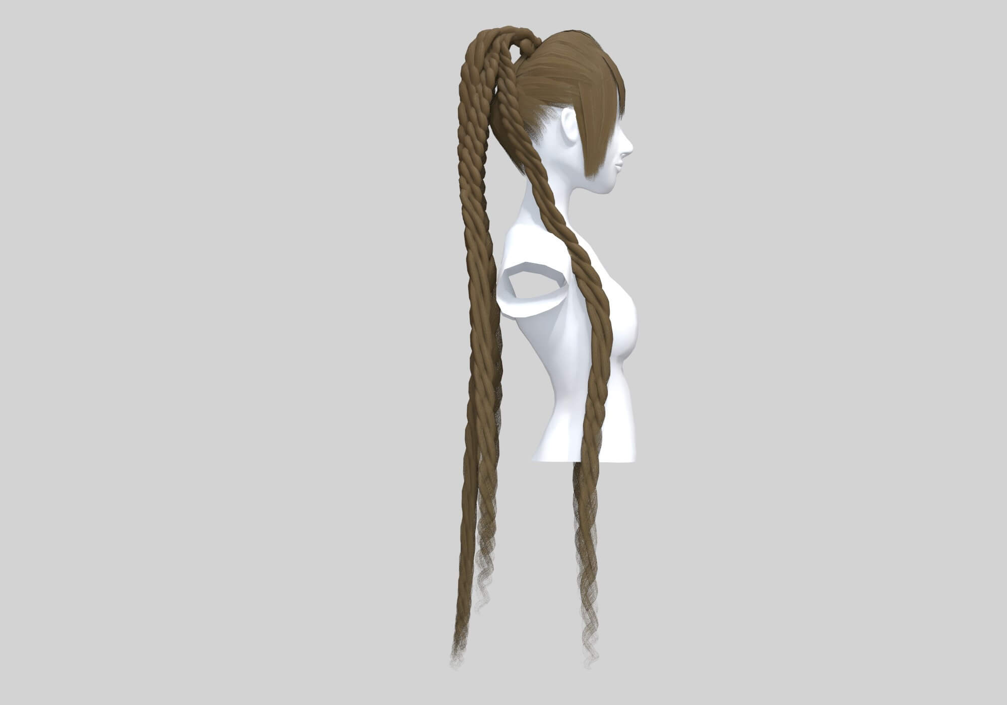 Stylized Braids Hairstyle - 3D Model by nickianimations