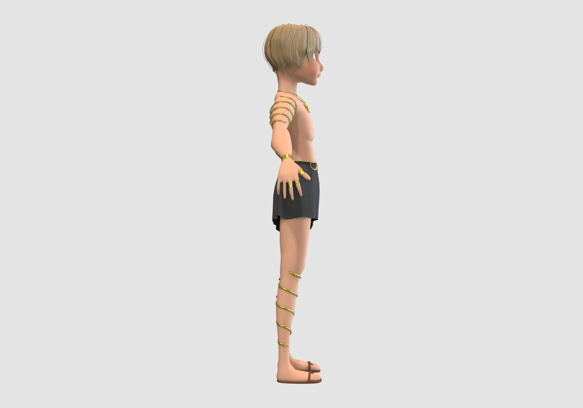 Stylized Cartoon Boy - 3D Model by nickianimations