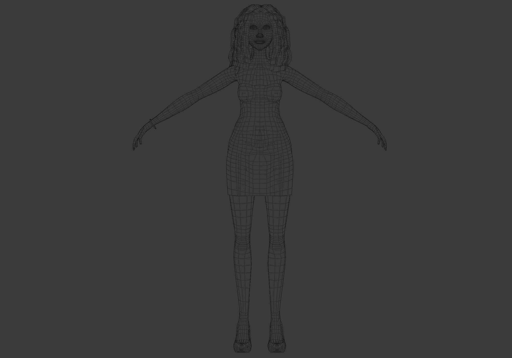 Stylized Party Woman - 3D Model by nickianimations