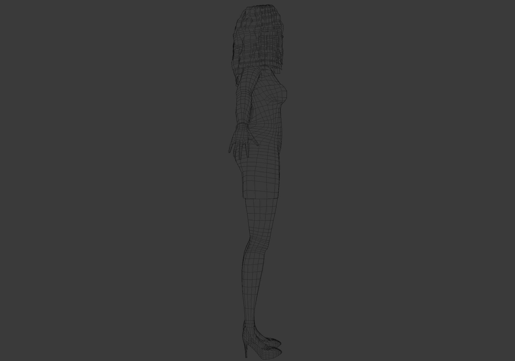 Stylized Party Woman - 3D Model by nickianimations