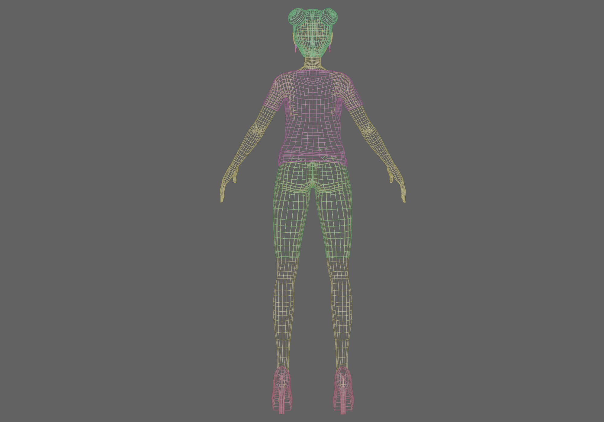 Stylized Young Girl V21193 - 3D Model by nickianimations