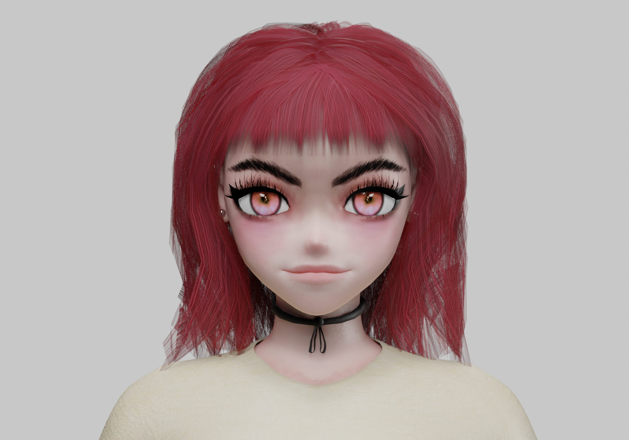 Sweet Anime Girl V33866 - 3D Model by nickianimations