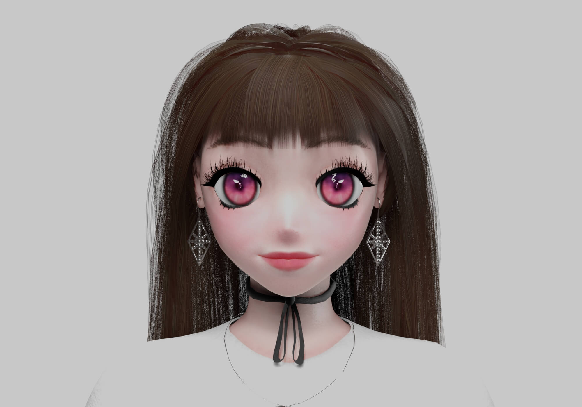 Sweet Anime Girl V37920 - 3D Model by nickianimations