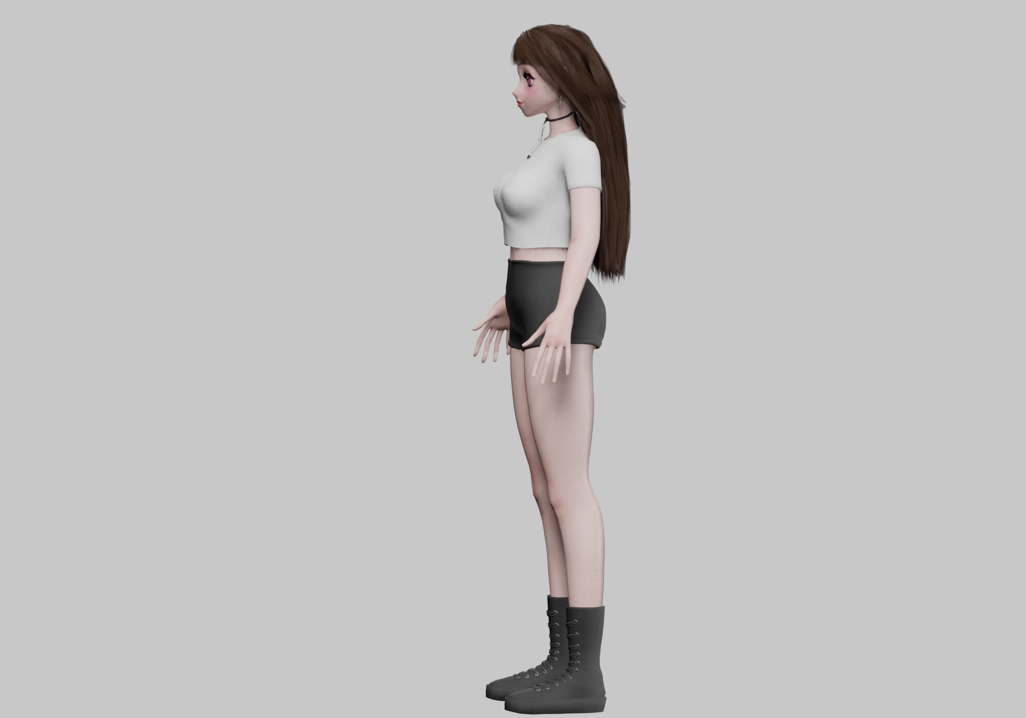 Sweet Anime Girl V37920 - 3D Model by nickianimations