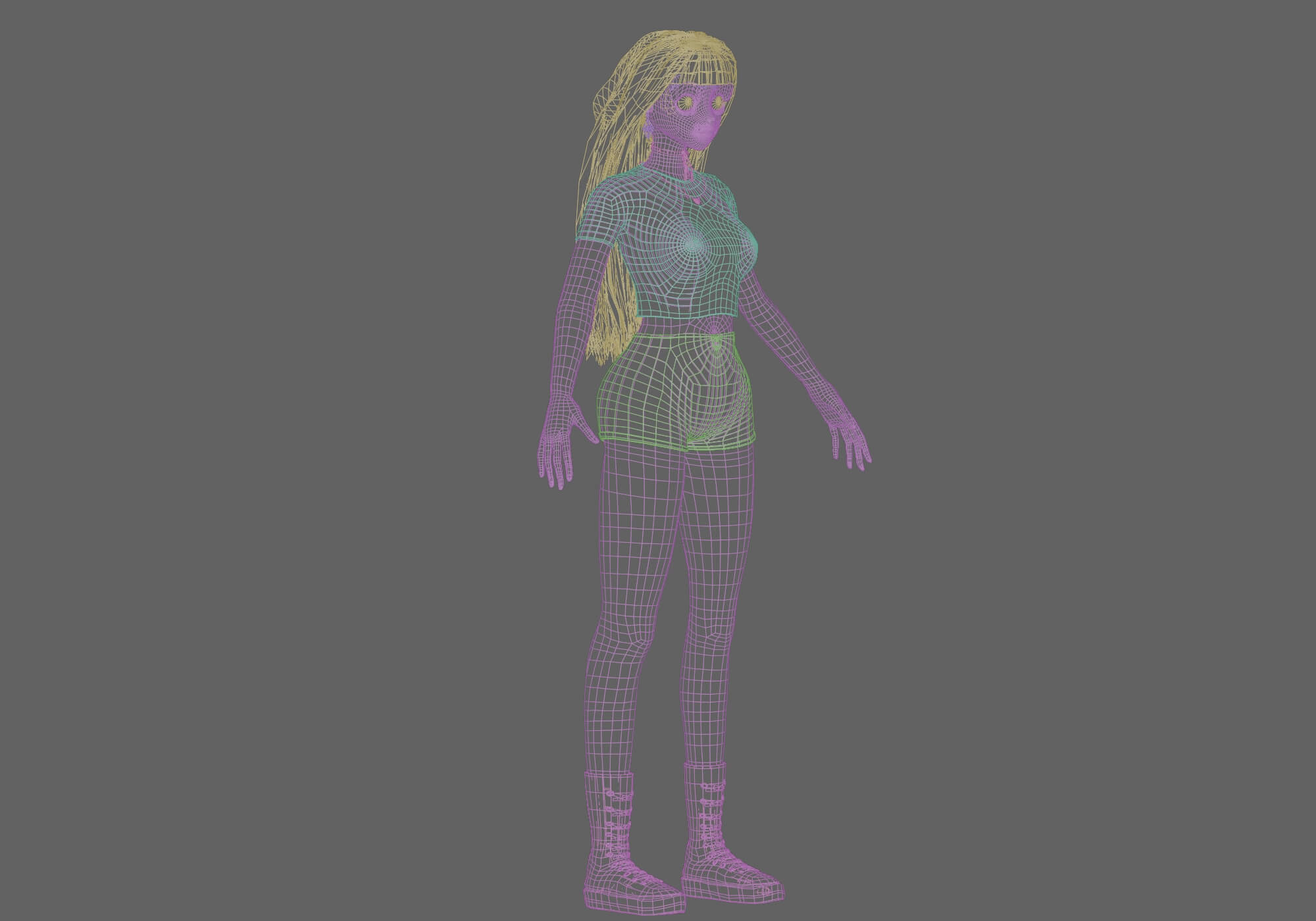Sweet Anime Girl V37920 - 3D Model by nickianimations