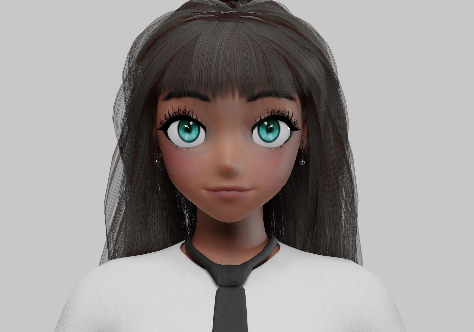 Sweet Basic Girl V32839 - 3D Model by nickianimations