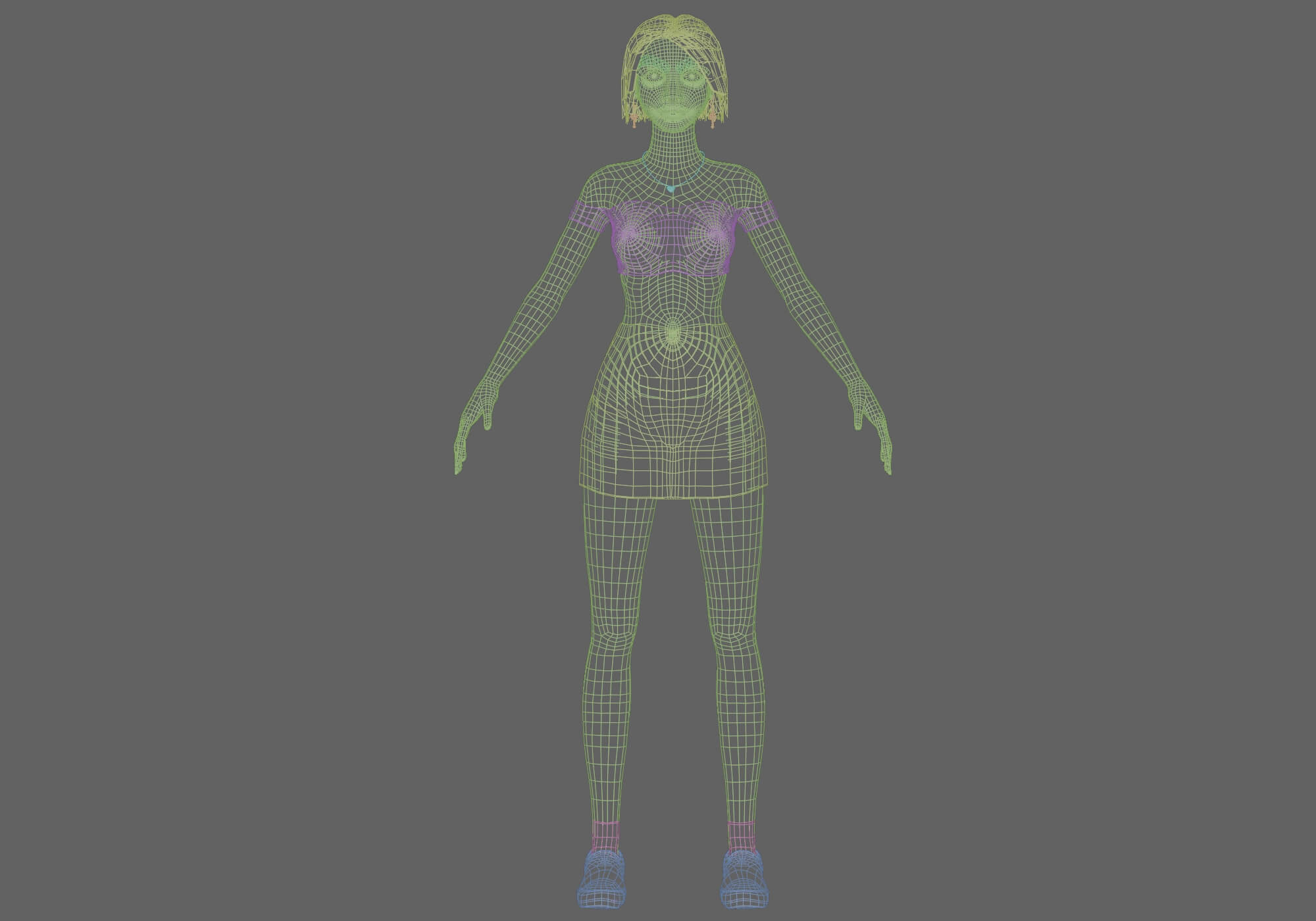 Sweet Basic Woman V28660 - 3D Model by nickianimations