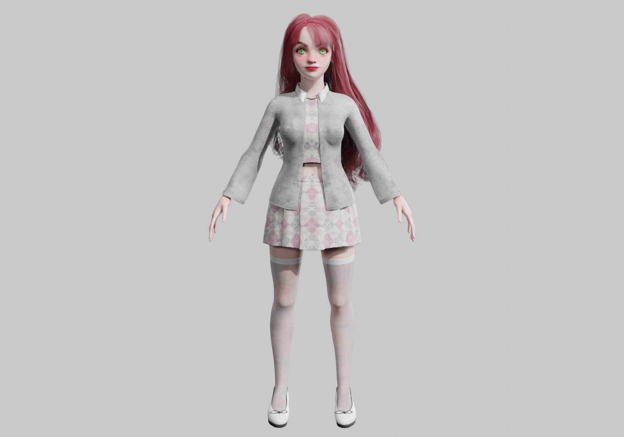 Sweet Basic Woman V43434 - 3D Model by nickianimations