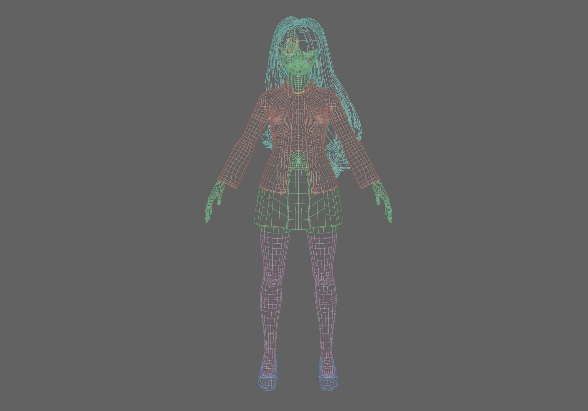 Sweet Basic Woman V43434 - 3D Model by nickianimations