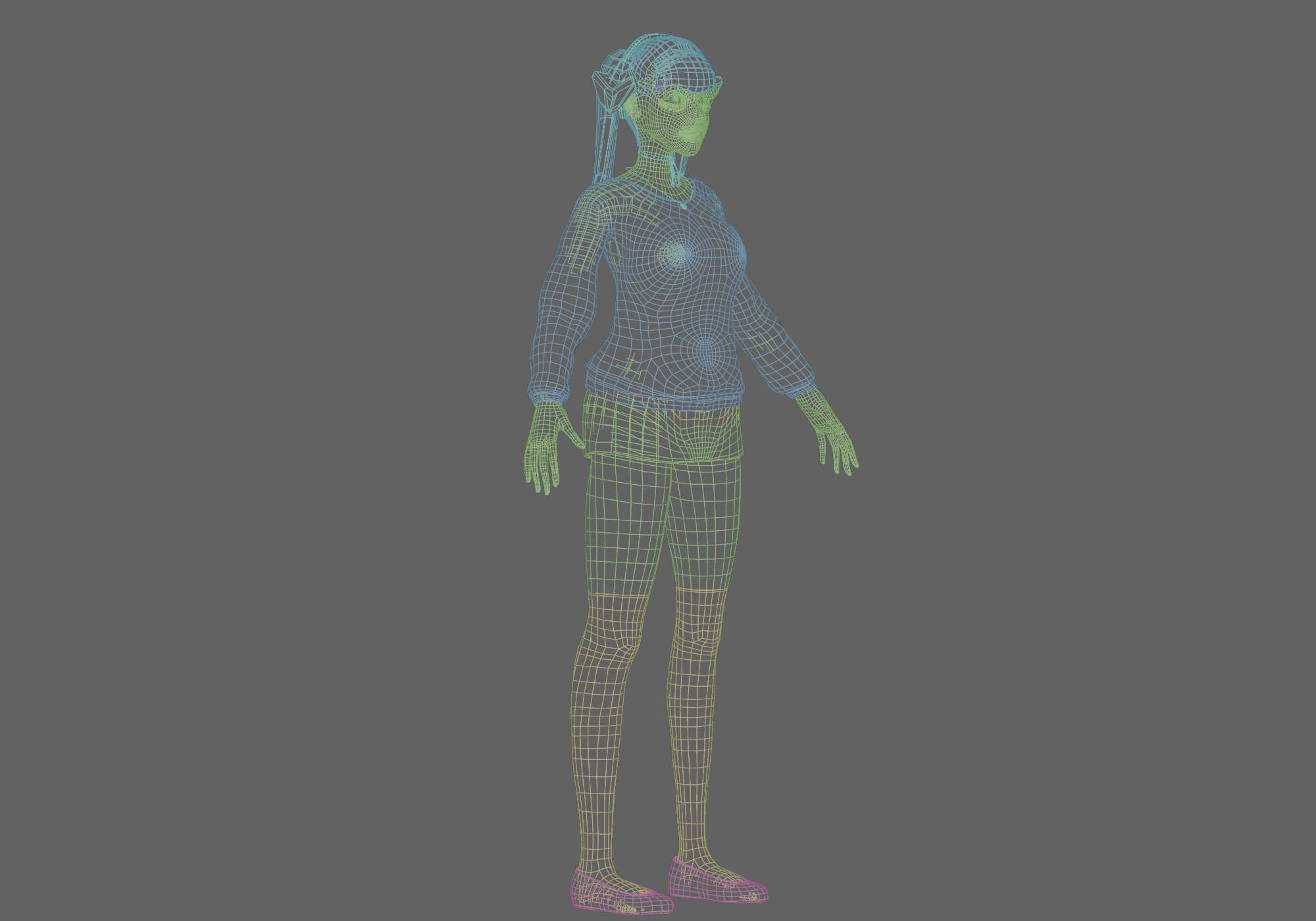 Sweet Pretty Woman V23828 - 3D Model by nickianimations