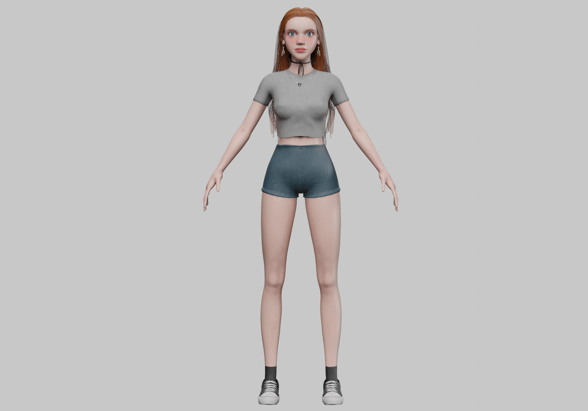 Sweet Teen Woman V35365 - 3D Model by nickianimations