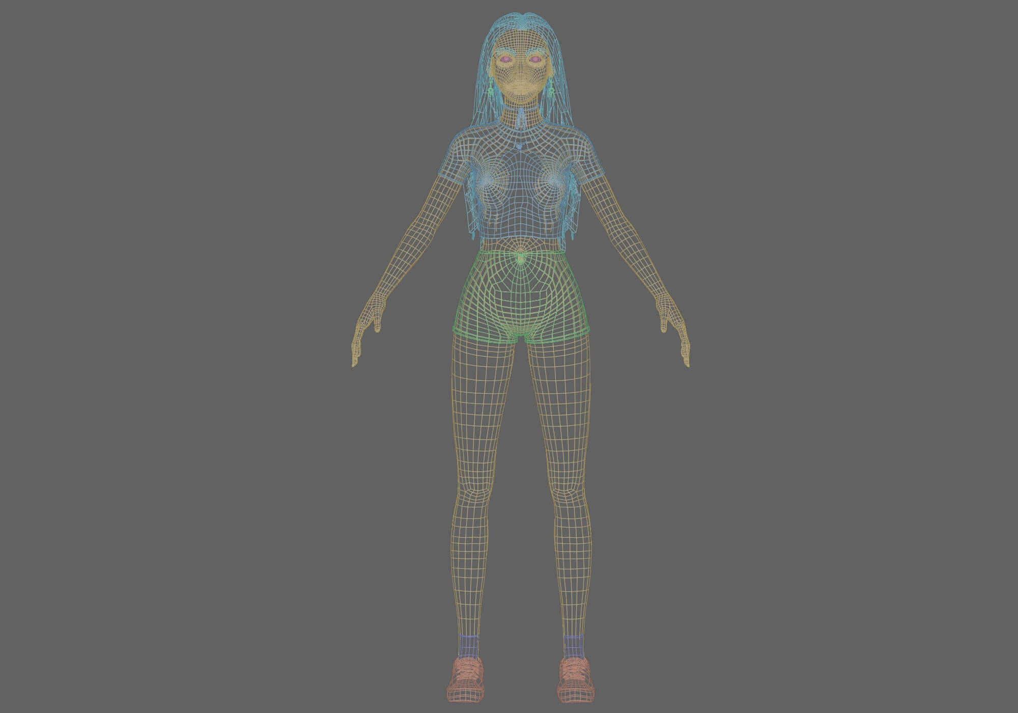 Sweet Teen Woman V35365 - 3D Model by nickianimations