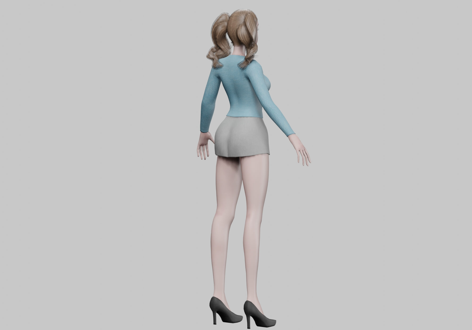 Sweet Young Girl V31941 - 3D Model by nickianimations