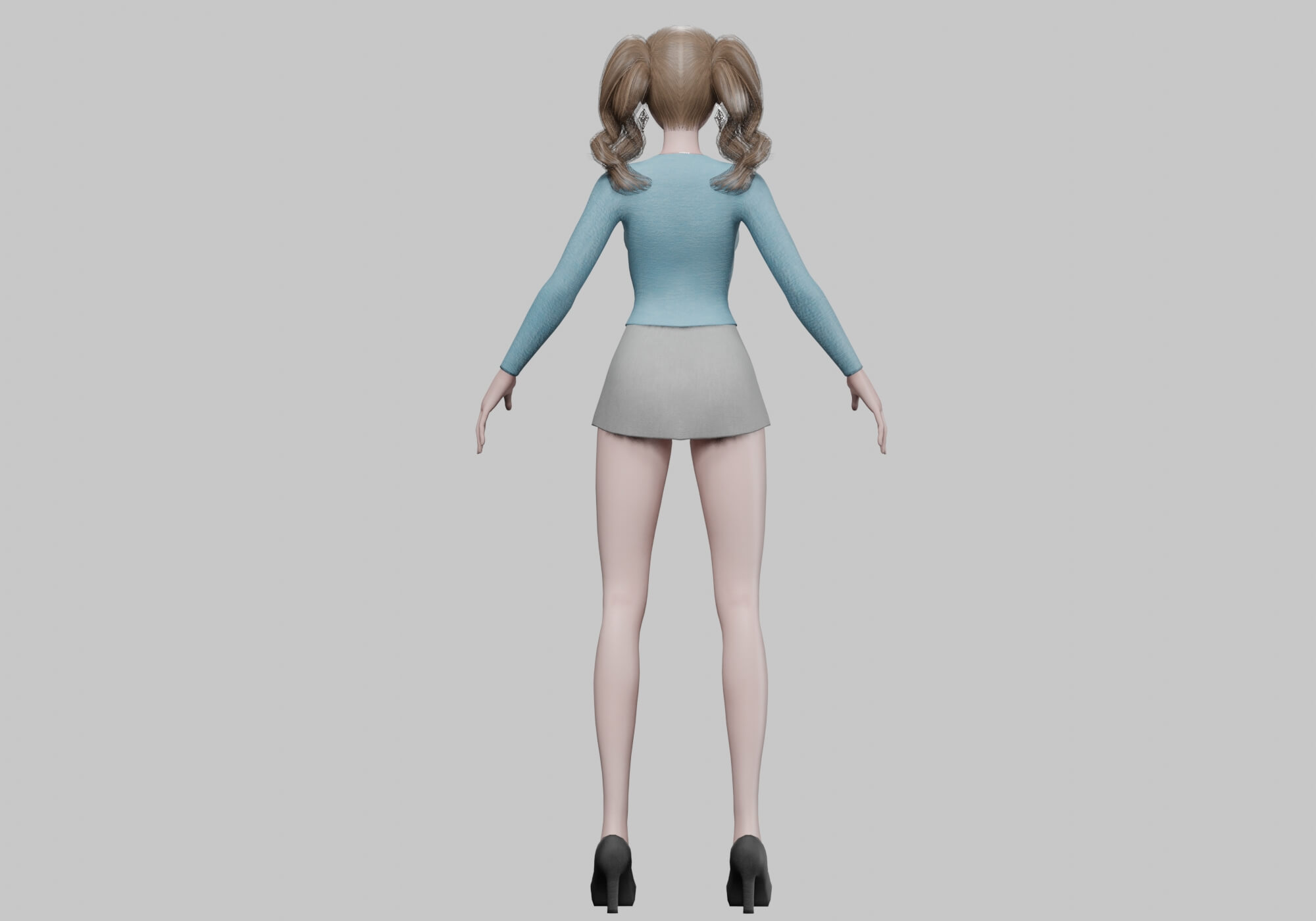 Sweet Young Girl V31941 - 3D Model by nickianimations