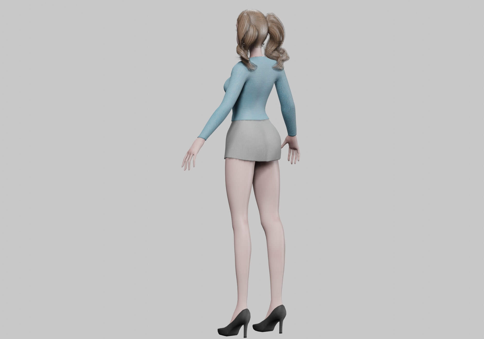 Sweet Young Girl V31941 - 3D Model by nickianimations