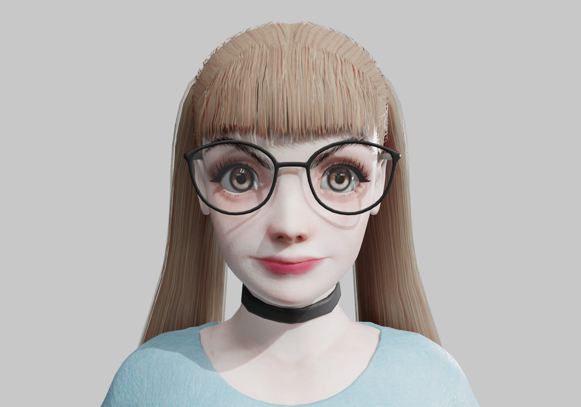 Teen Cute Woman V23179 - 3D Model by nickianimations